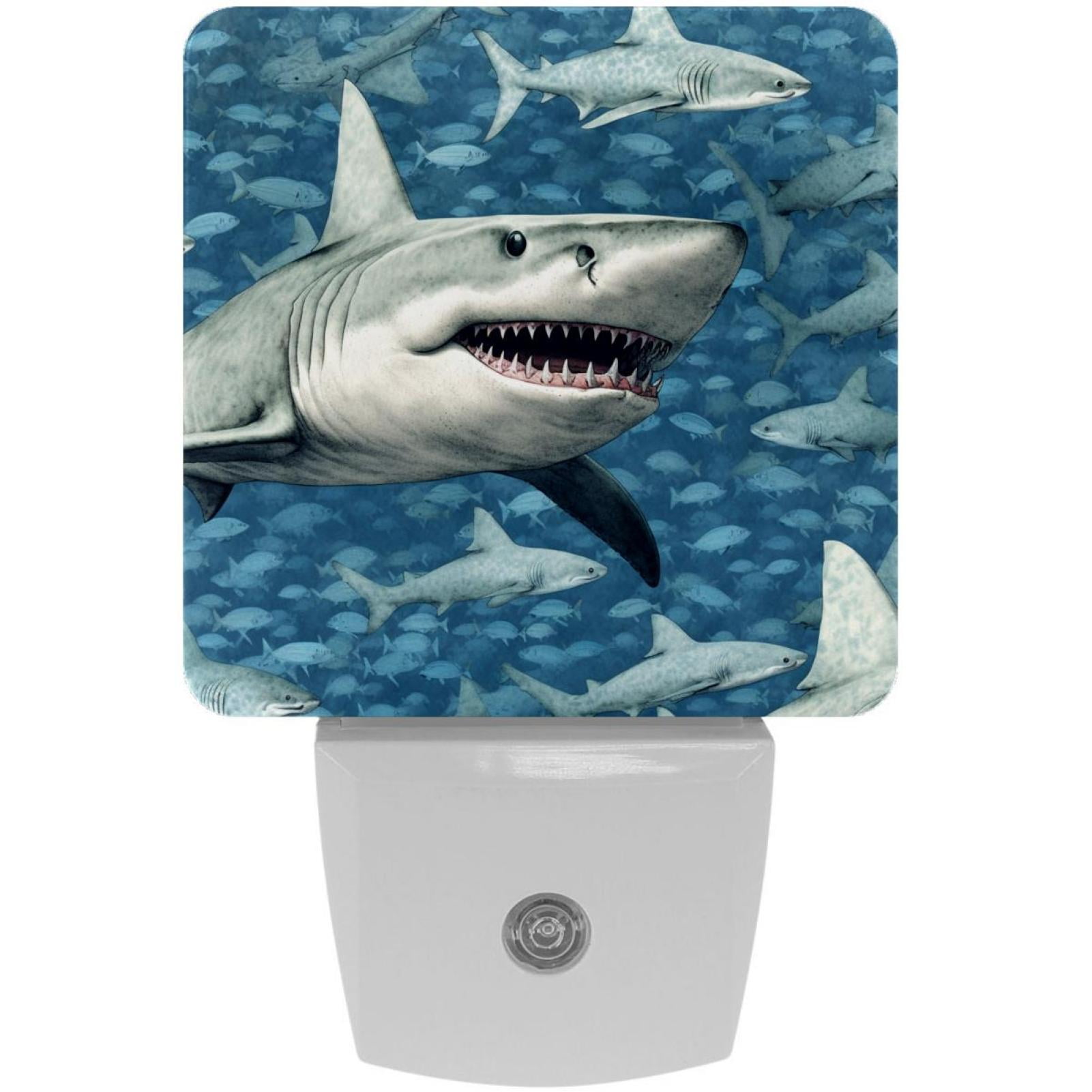 Shark LED Square Night Lights - Stylish and Functional Nightlight for ...