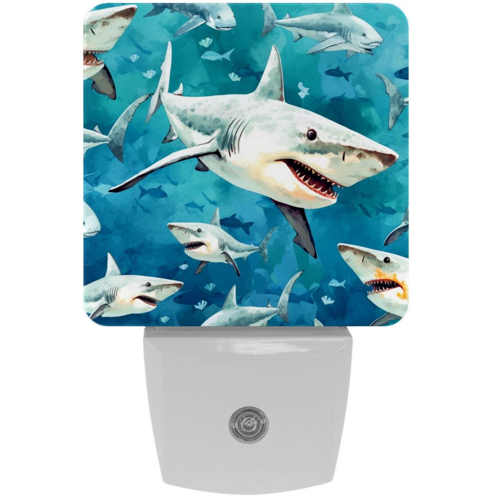 Shark LED Square Night Lights for a Bright and Stylish Ambiance - Ideal ...