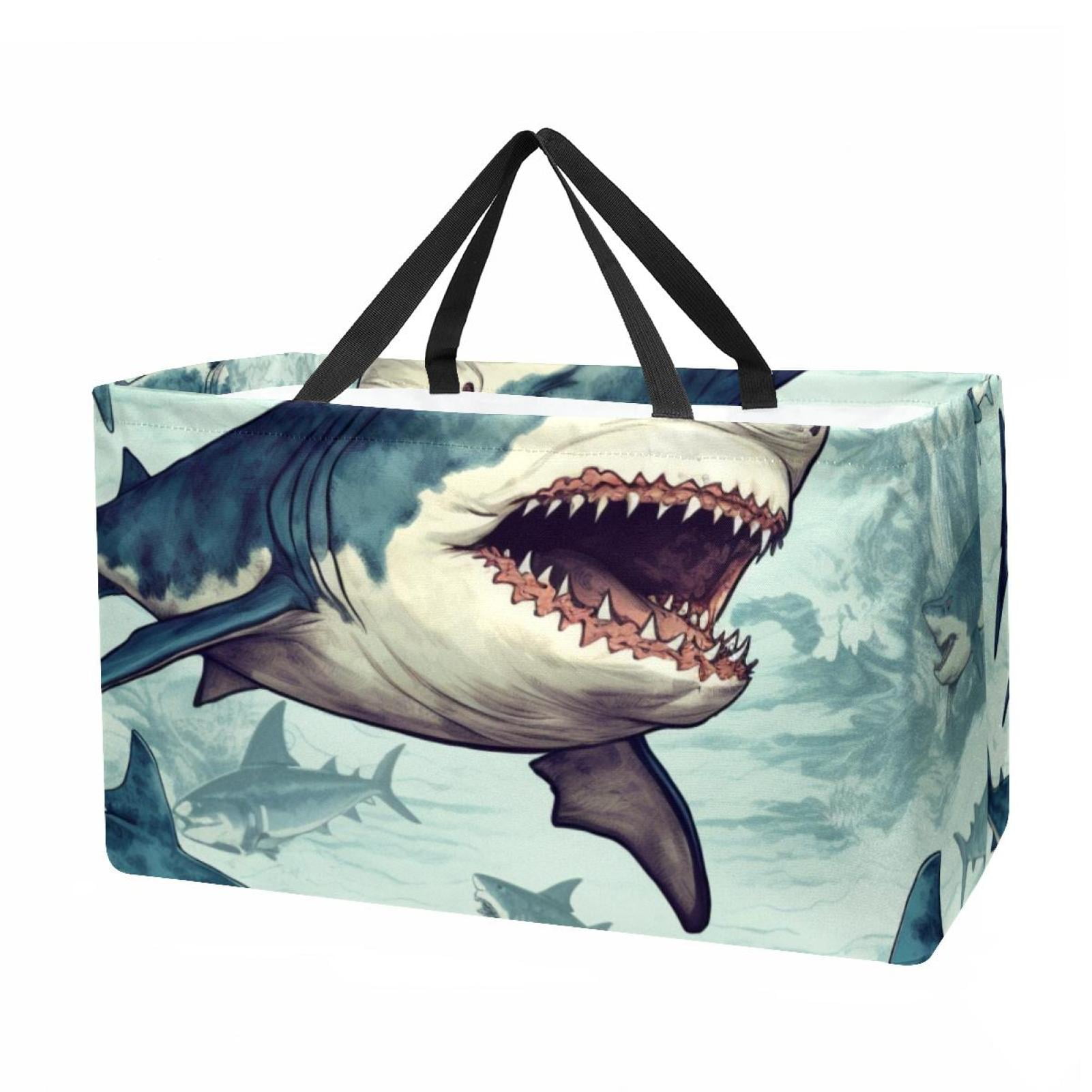 Shark Large Capacity Reinforced Oxford Cloth Storage Bin - Reusable ...