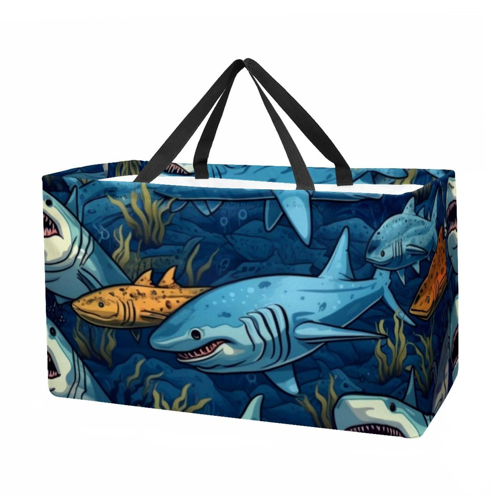 Shark Large Capacity Reusable Foldable Oxford Cloth Picnic Basket ...