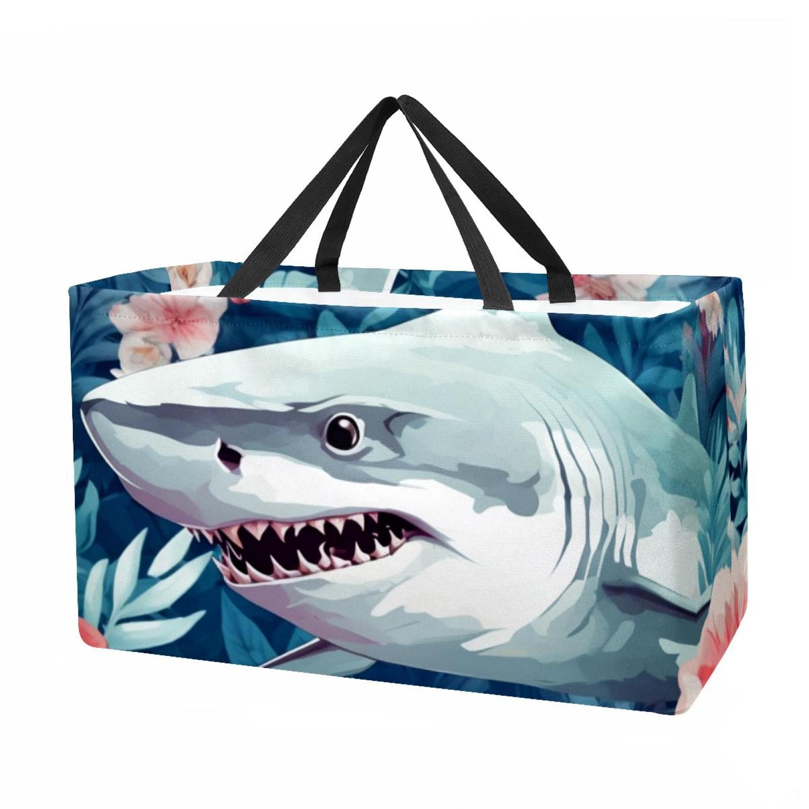 Shark Large Capacity Reusable Foldable Oxford Cloth Storage Bin Cube ...