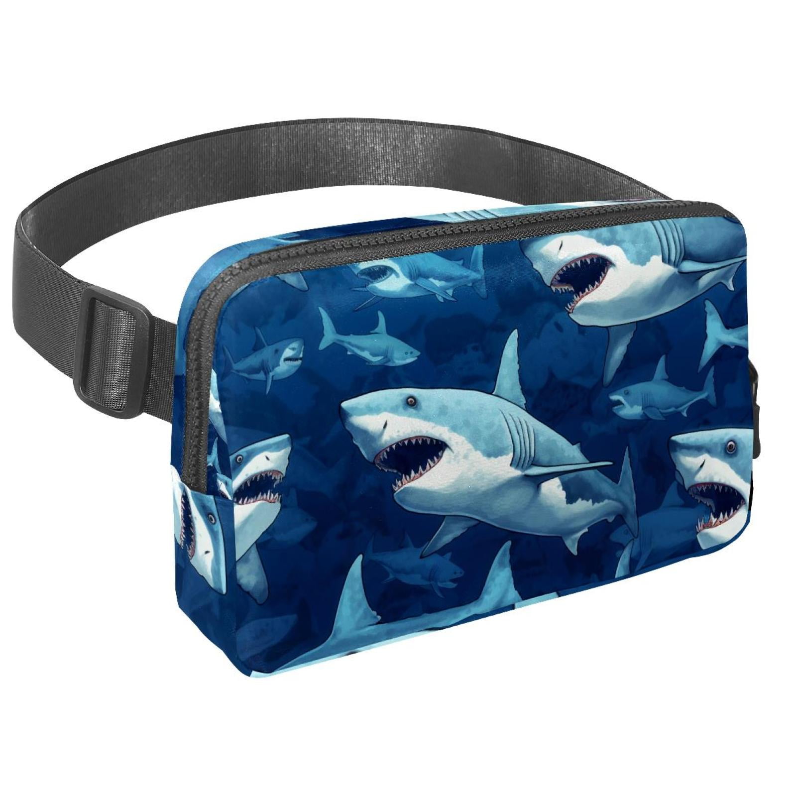 Shark Lightweight Adjustable Fanny Pack with Extension Strap - Unisex ...