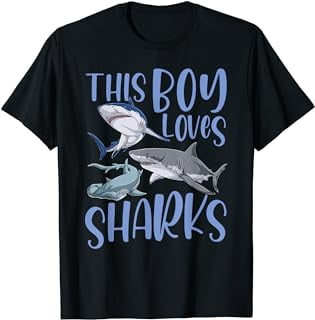 Shark Lover Kids This Boy Loves Sharks T-Shirt - Walmart.com