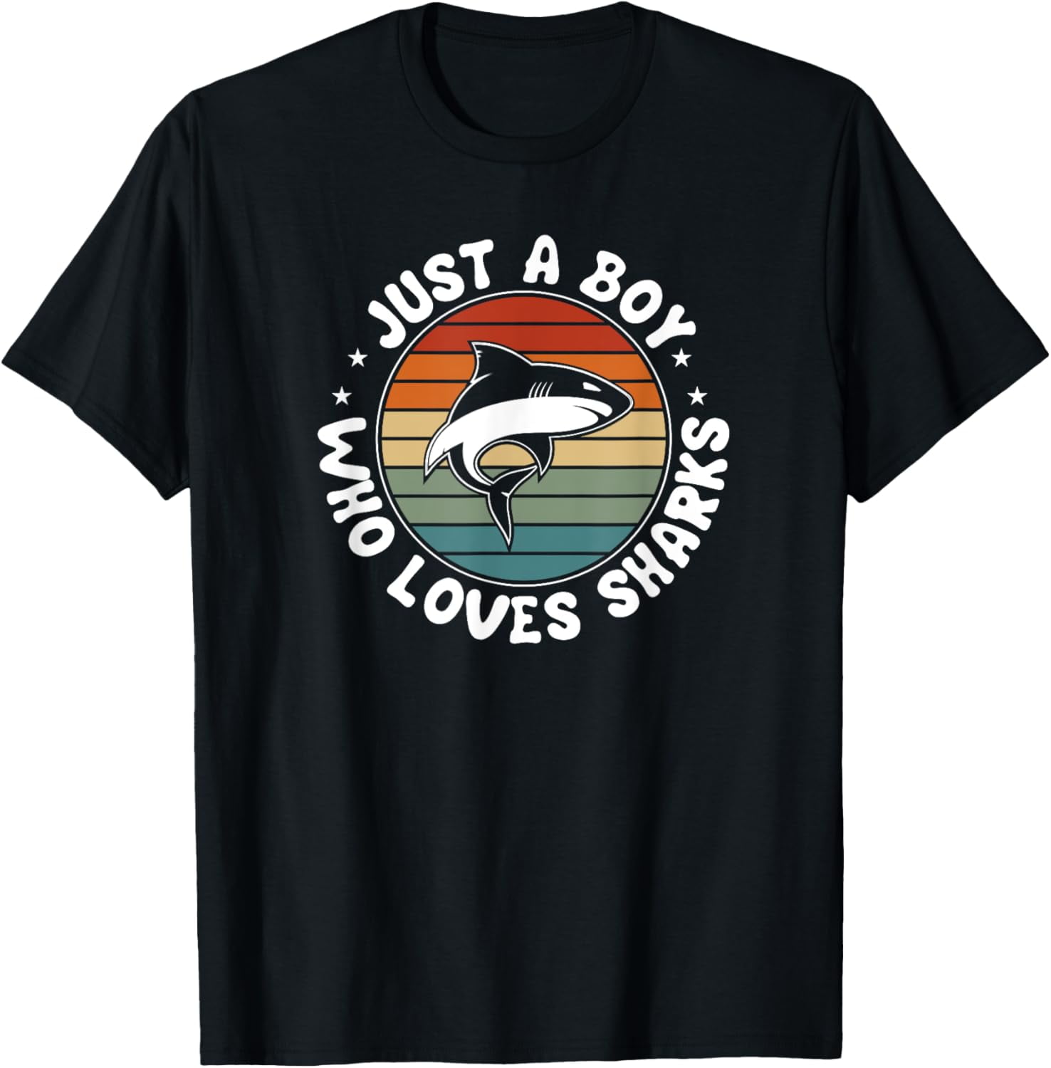 Shark Lover Marine Biology Boy Who Loves Sharks T-Shirt - Walmart.com