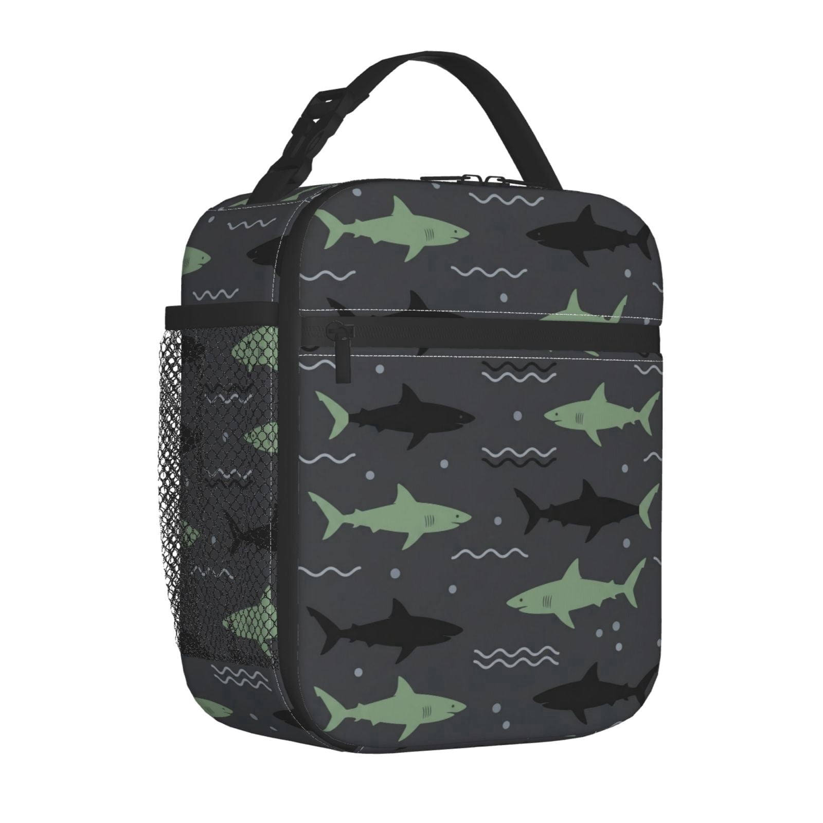 Shark Lunch Box Vintage Nautical Chart, Large Capacity Insulated For ...