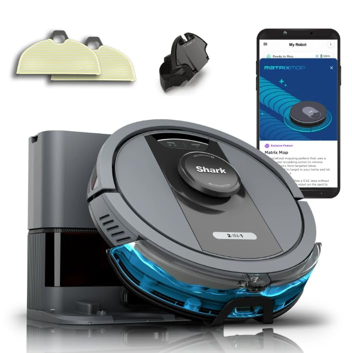 Shark Matrix 2-in-1 Robot Vacuum & Mop Self-Emptying Bagless 30 Day ...