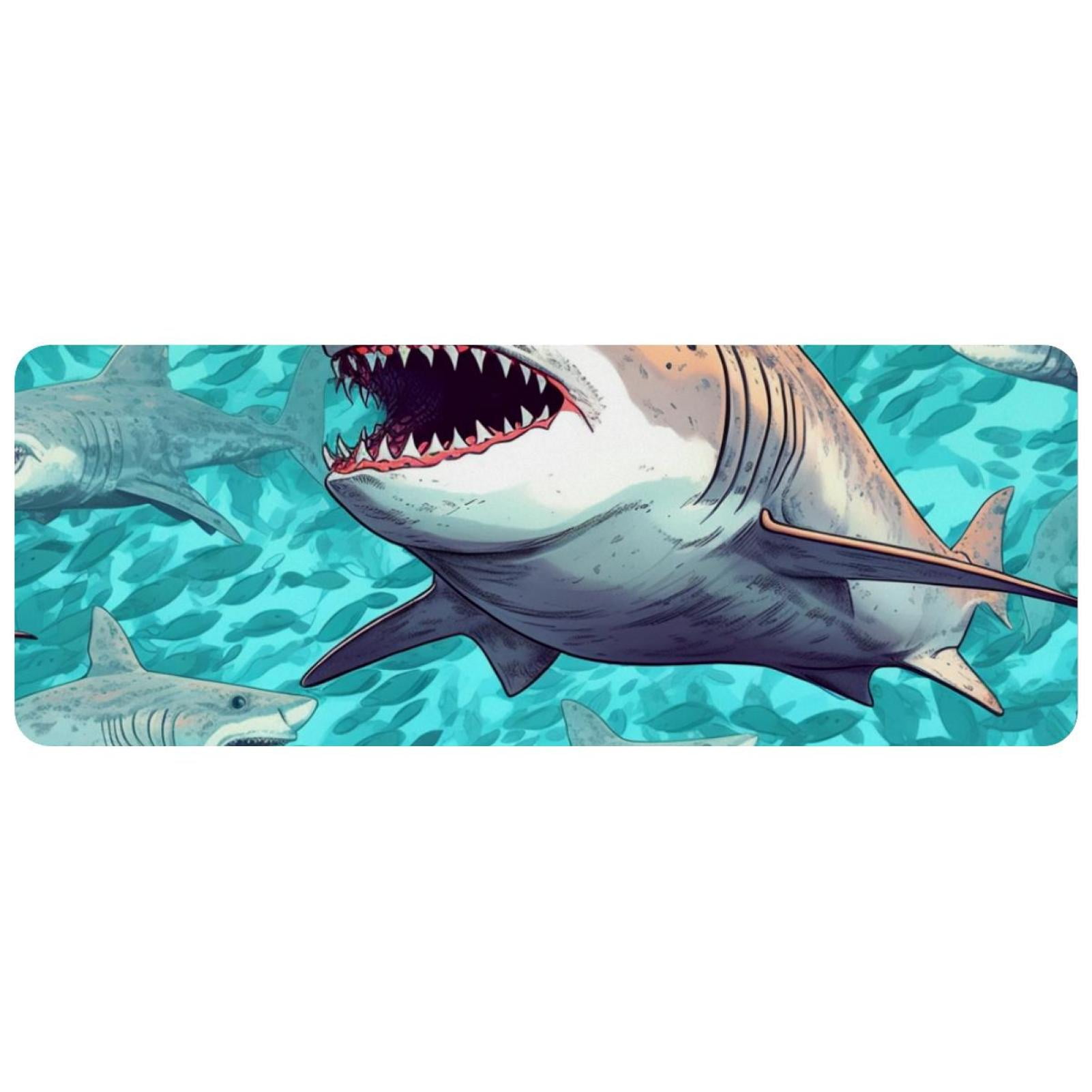 Shark Mouse Pad, Personality Design Rubber Base for Office Decor for ...