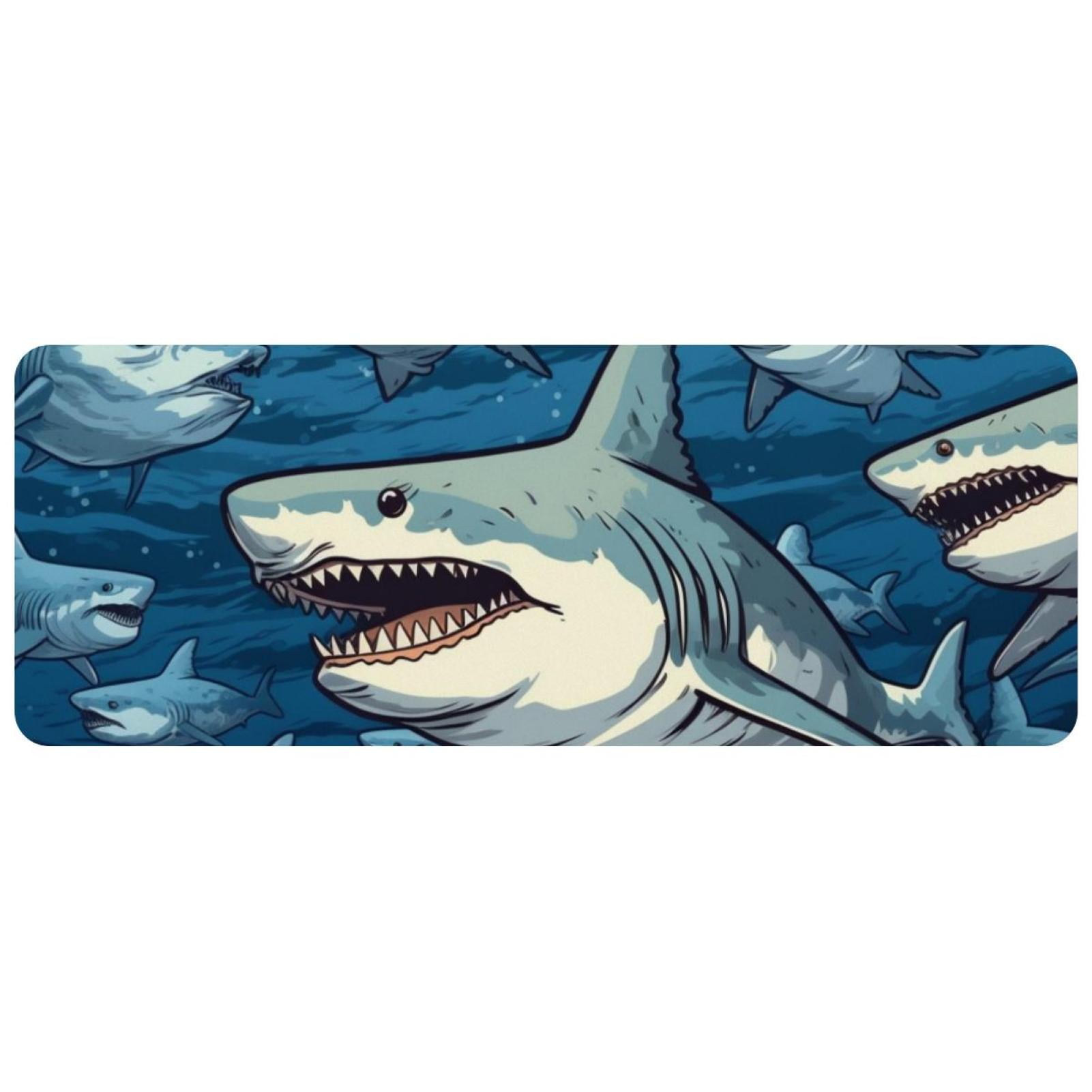 Shark Mouse Pad for Wireless Mouse Home Office Desk Laptop with Rubber ...