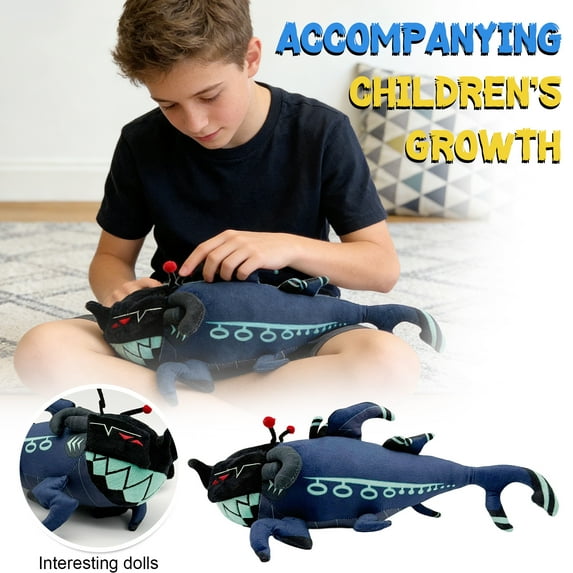 Shark Mouth Demon Plush Pillow 15.35in - Hazbin Hotel Hell Insect ...