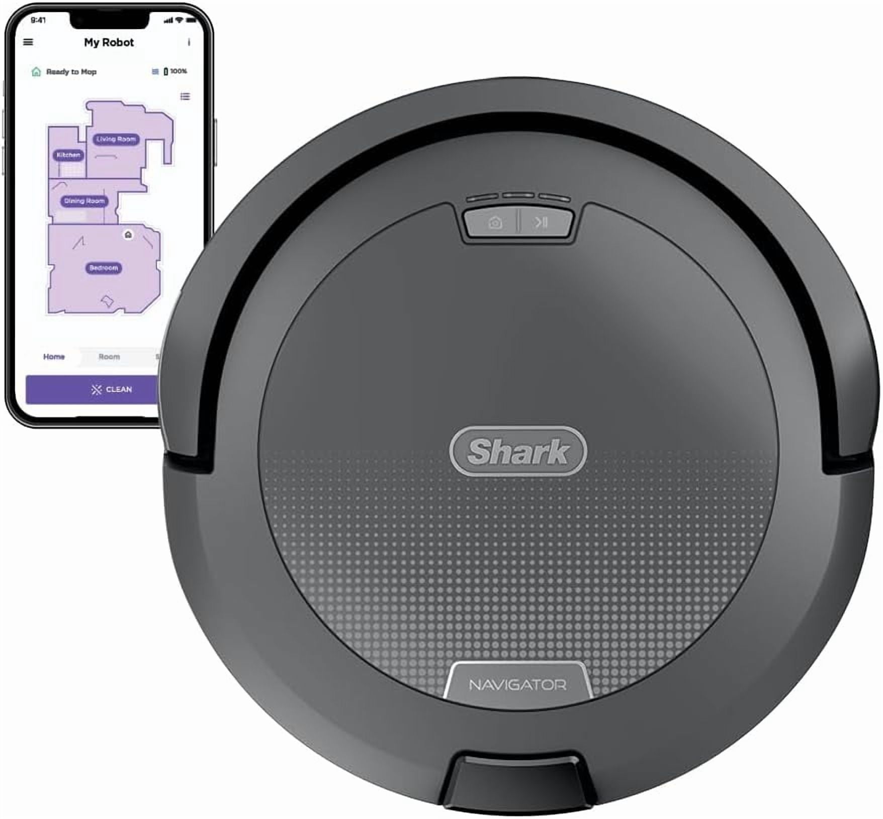 SHARK NAVIGATOR ROBOT VACUUM WITH SMARTPATH AND SELF-CLEANING, RV2110 ...