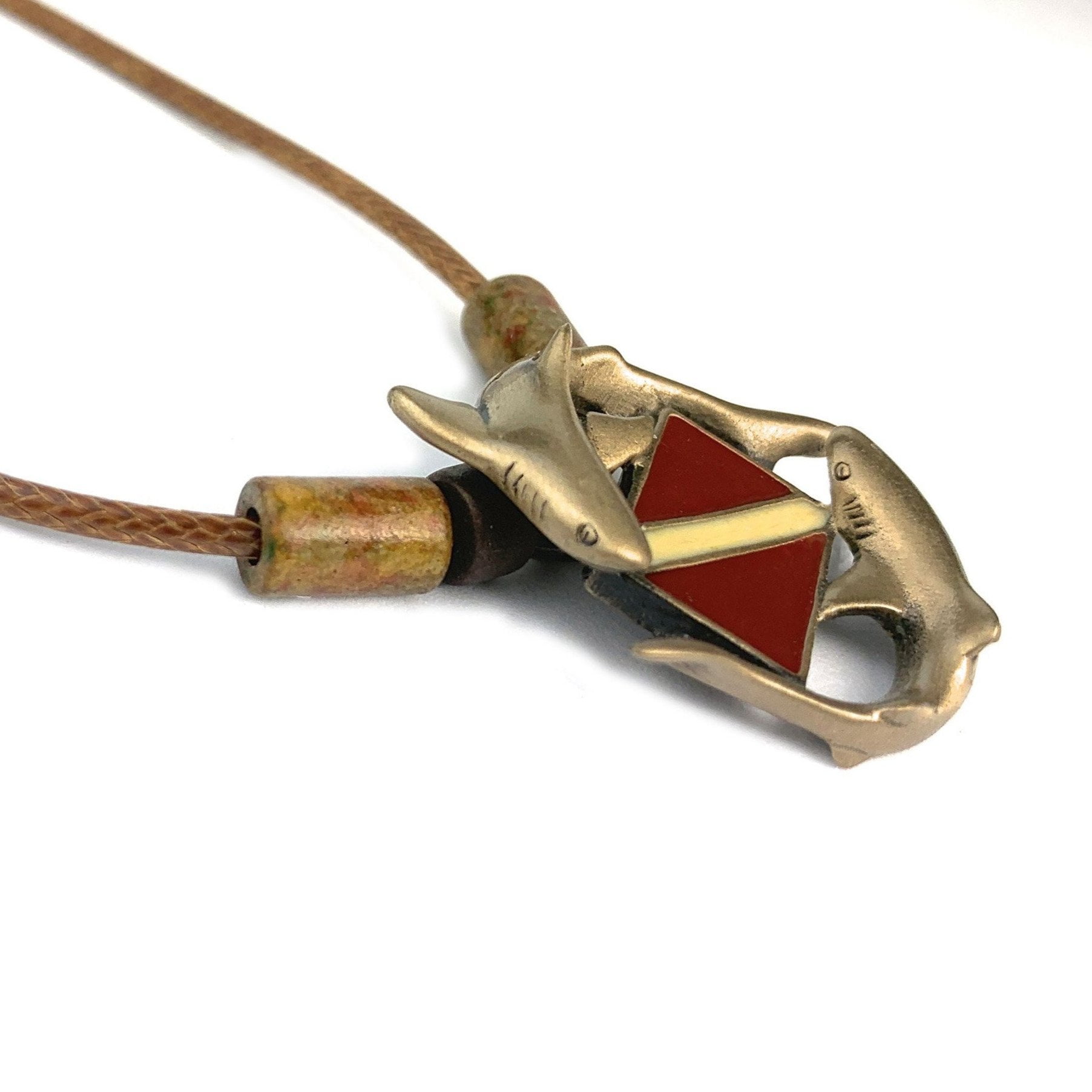 Shark Necklaces for Men and Women- Bronze Shark Pendant, Scuba Diving ...