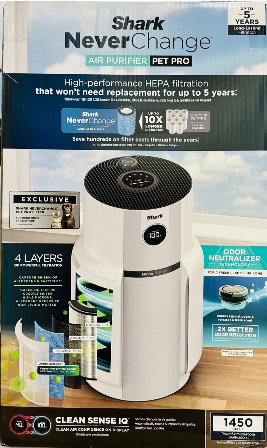 Shark NeverChange Air Purifier Pet Pro - Walmart.com