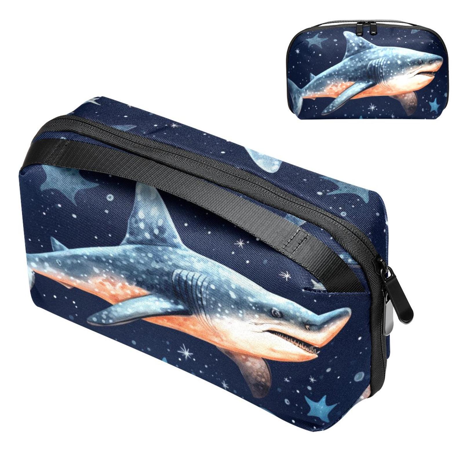 Shark Oxford Fabric Waterproof Portable Hard Drive Bag and Case with ...