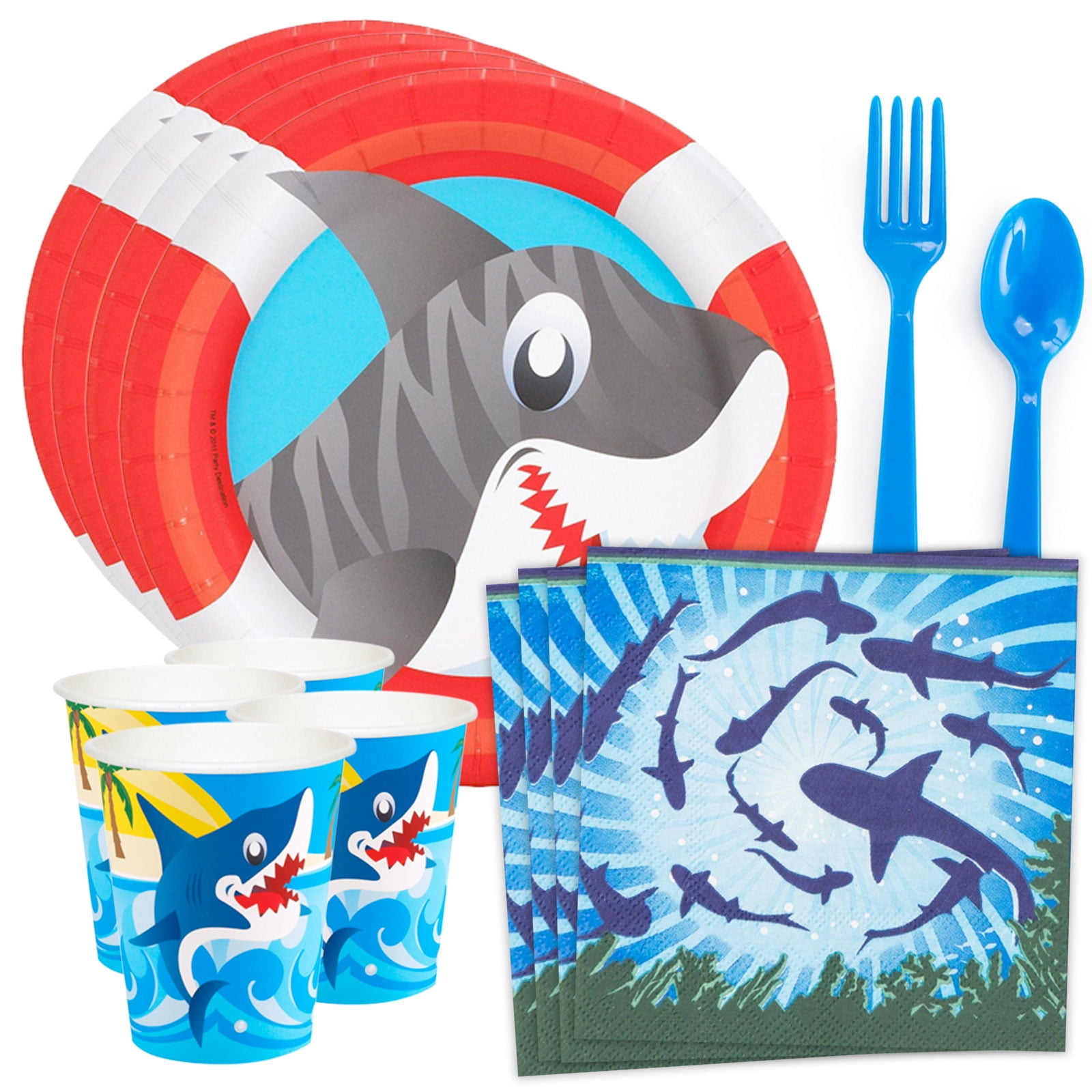 Shark Party Snack Pack (8 Guests) - Walmart.com