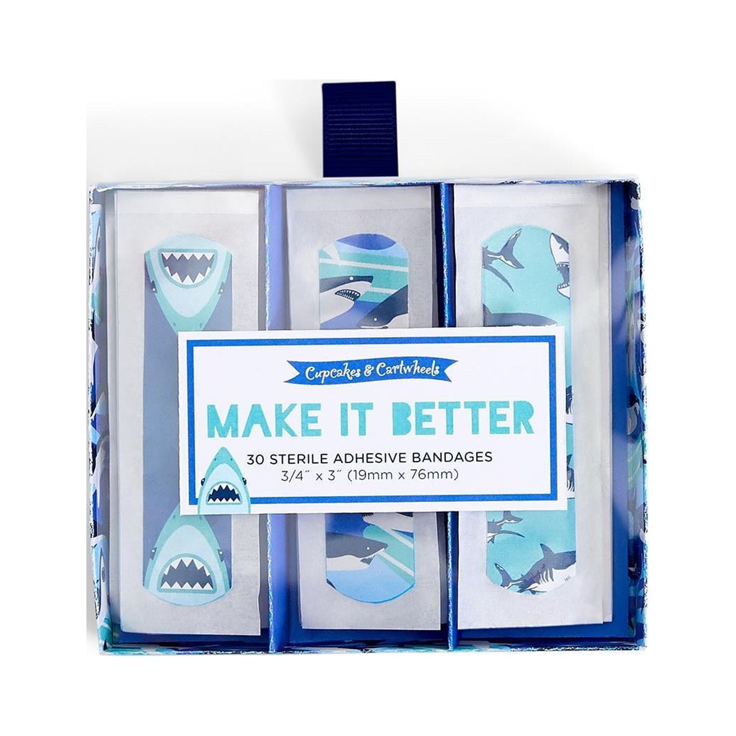 Two's Company - Make it Better Plastic Bandages - 30 Pieces - Sharks ...