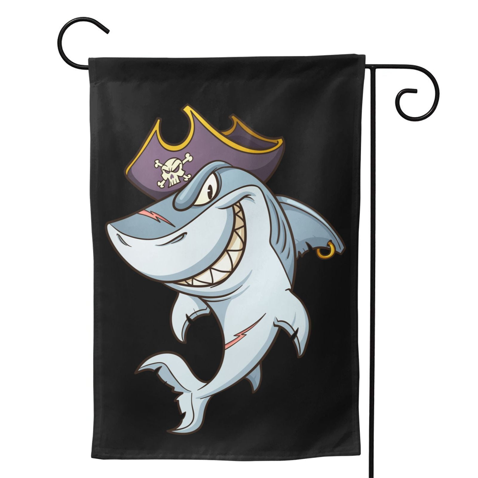Shark Pirate Garden Flag 28"X40" Outdoor Indoor Garden Decor Porch ...