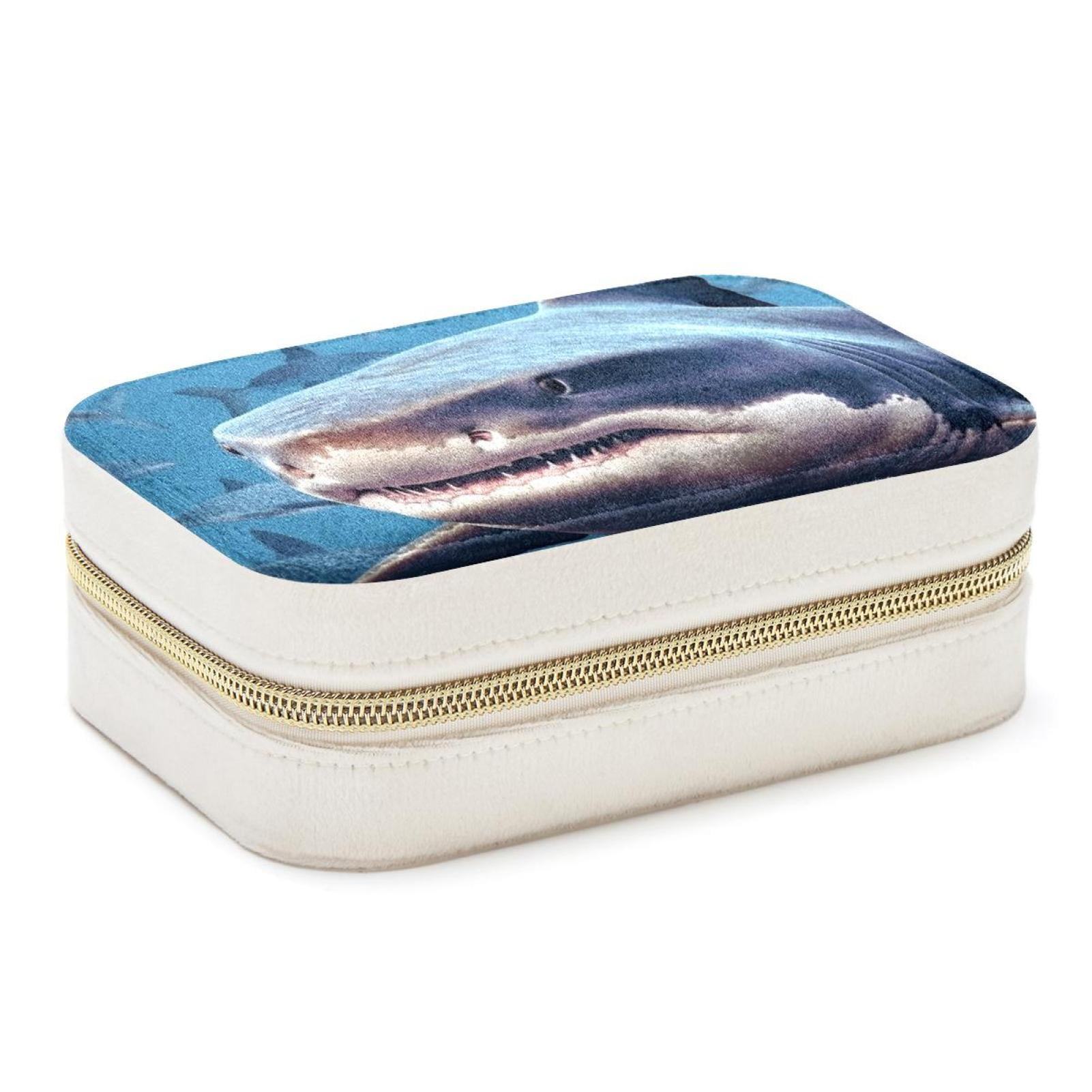 Shark Portable Velvet Earring Organizer with Removable Compartment ...