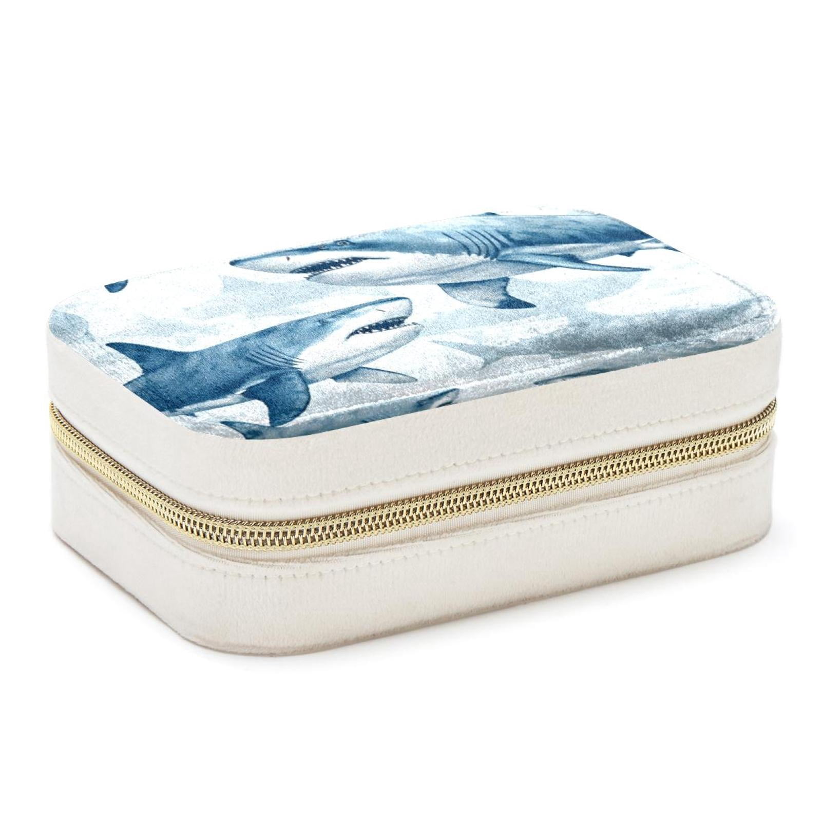 Shark Portable Velvet Earring Organizer with Removable Compartment ...