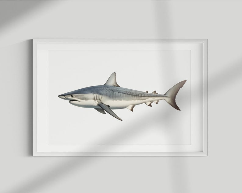 Shark Print, Fish Print, Shark, Wall Print, Fish Poster, Fish ...
