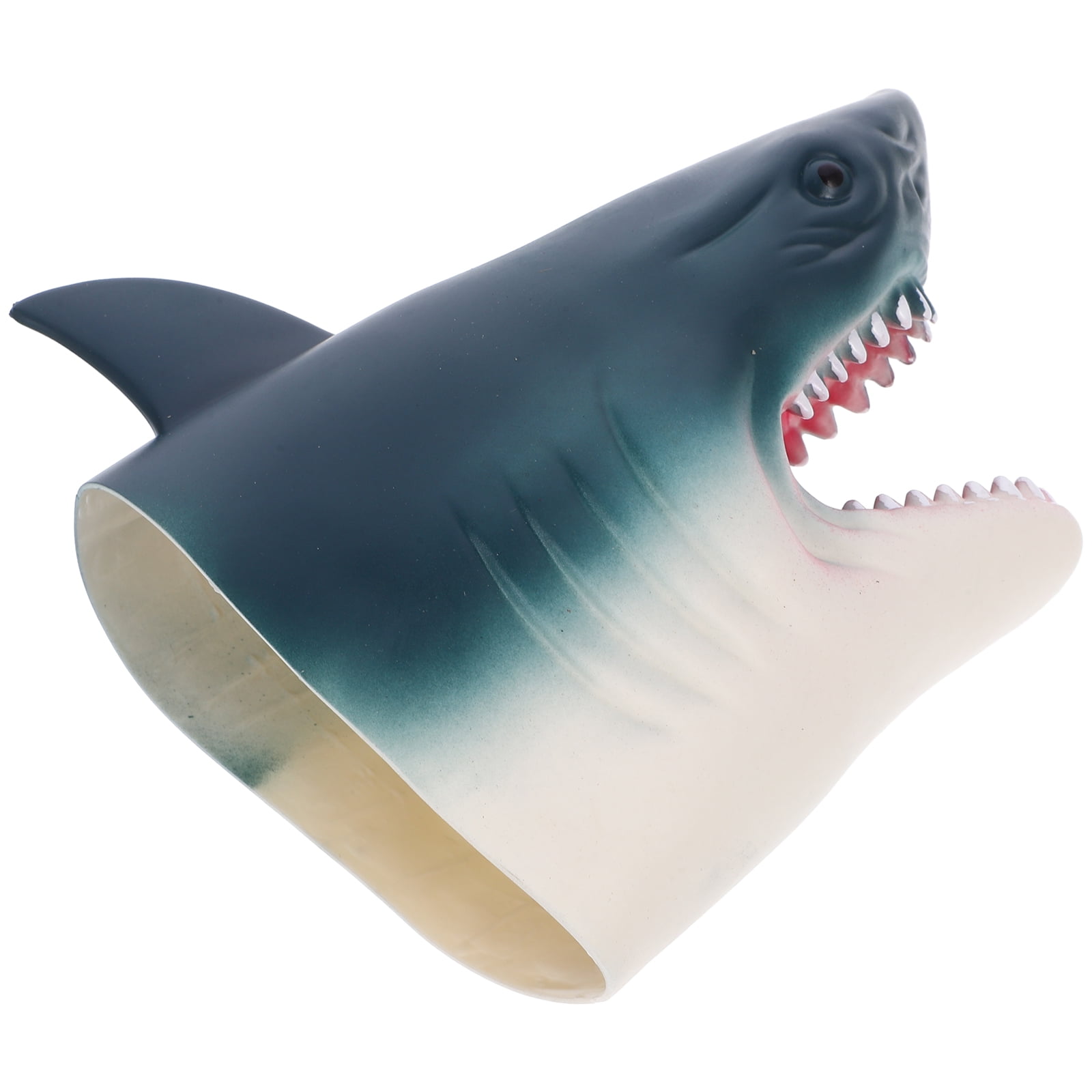 Shark Puppet Cartoon Puppets Rubber Animal Hand Puppet Kids Birthday ...