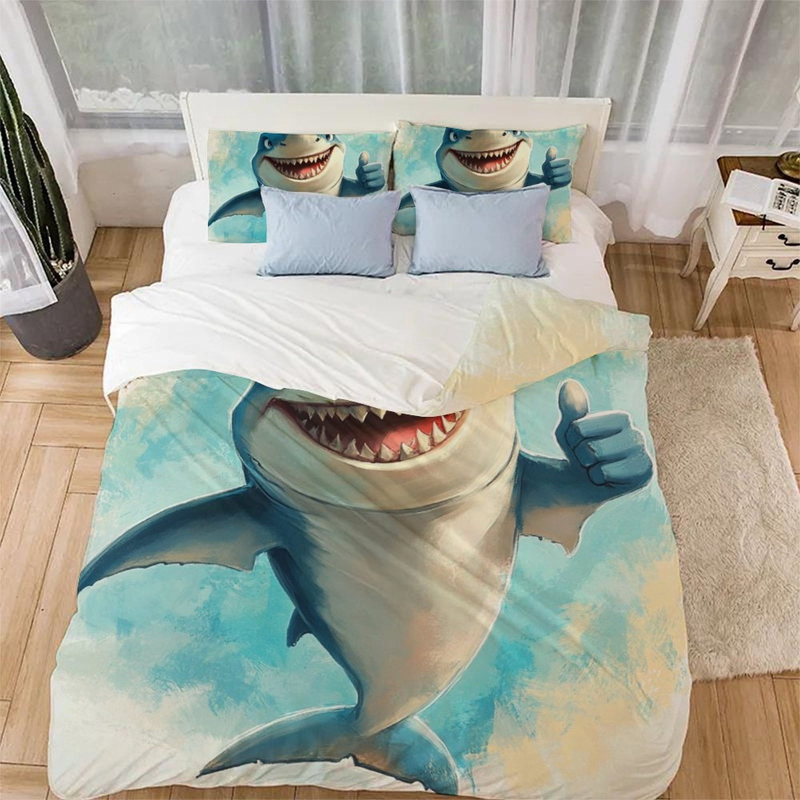 Shark Quilt Cover 3D Printed Bedding Set Comforter Covers Duvet Cover ...