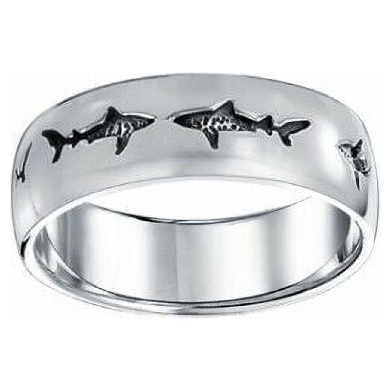 Shark Ring .925 Sterling Silver by Peter Stone Jewelry Fine School ...
