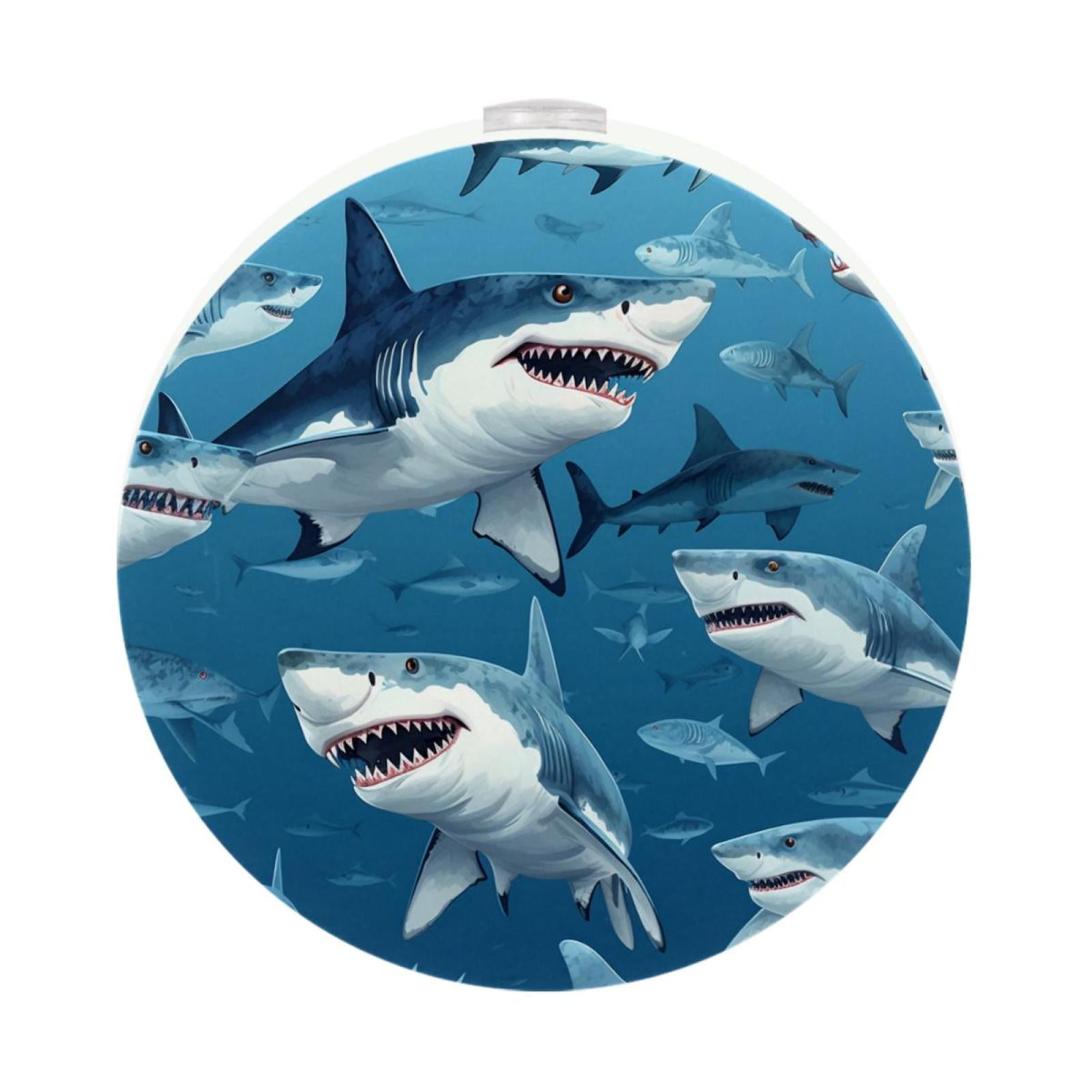 Shark Set of 2 Circular Night Lights Induction Controlled LEDs for ...