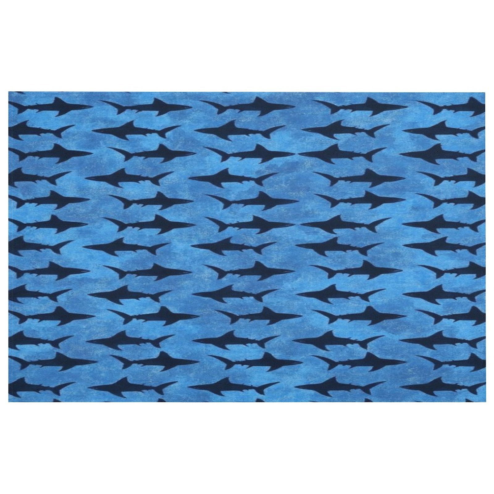 Shark Silhouette Blue Adult Home Decor Bedroom Living Room Crystal ...
