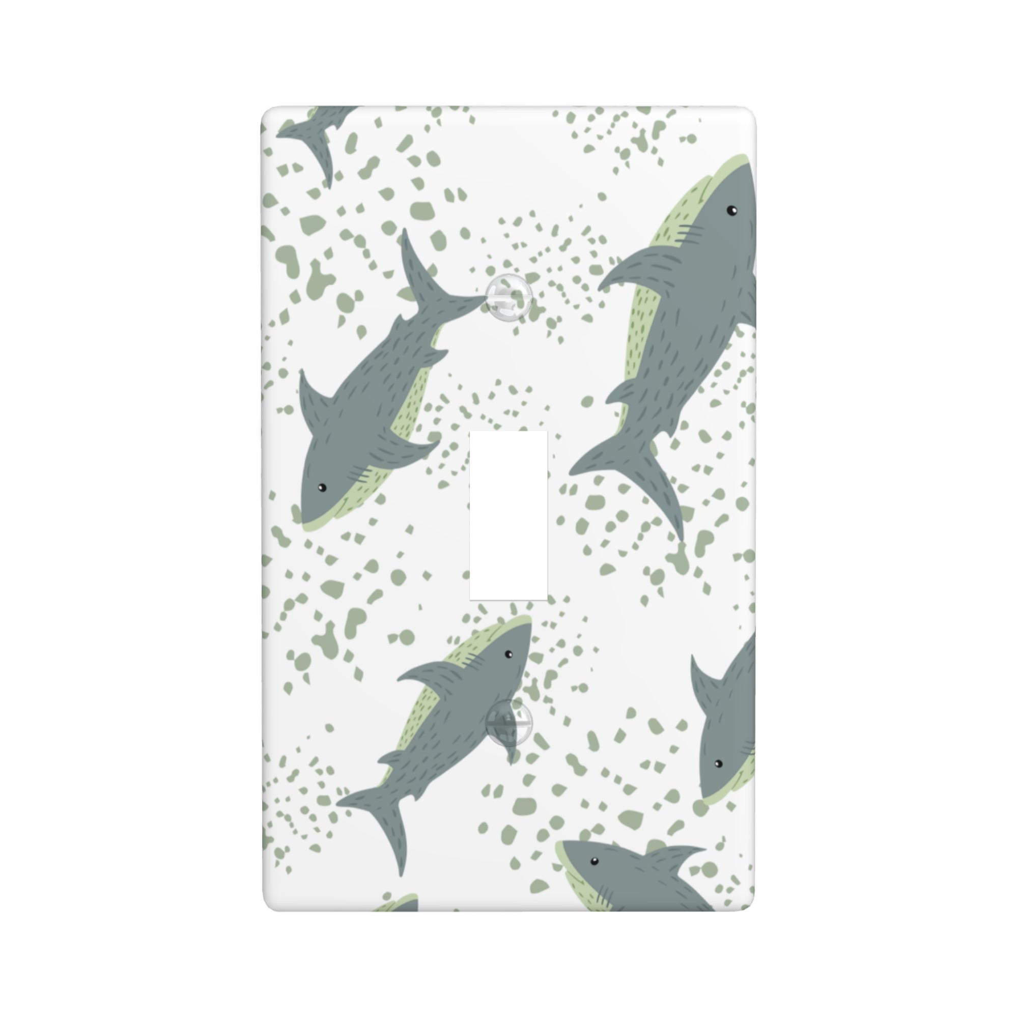 Shark Single Toggle Light Switch Plate Decorative Wall Plate Cover ...