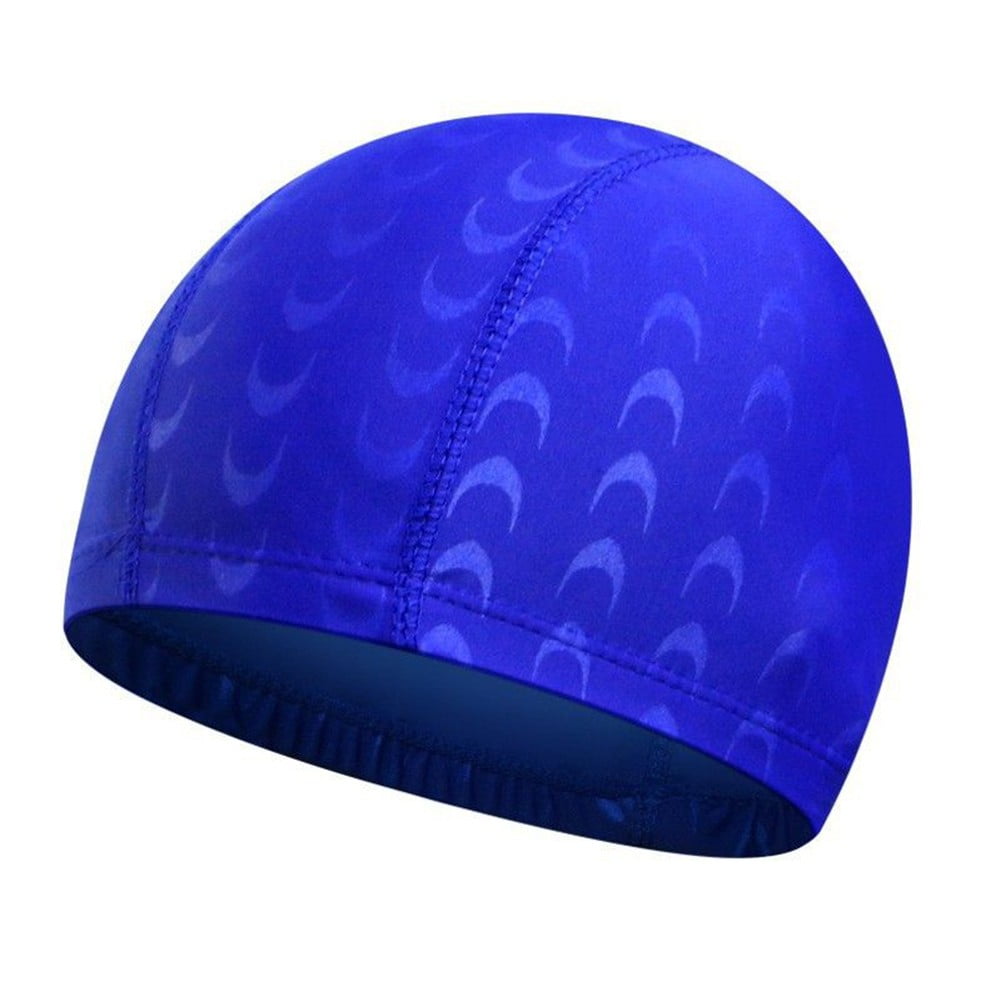 Shark Skin Fabric Swimming Cap for Men and Women - Comfortable and Long ...