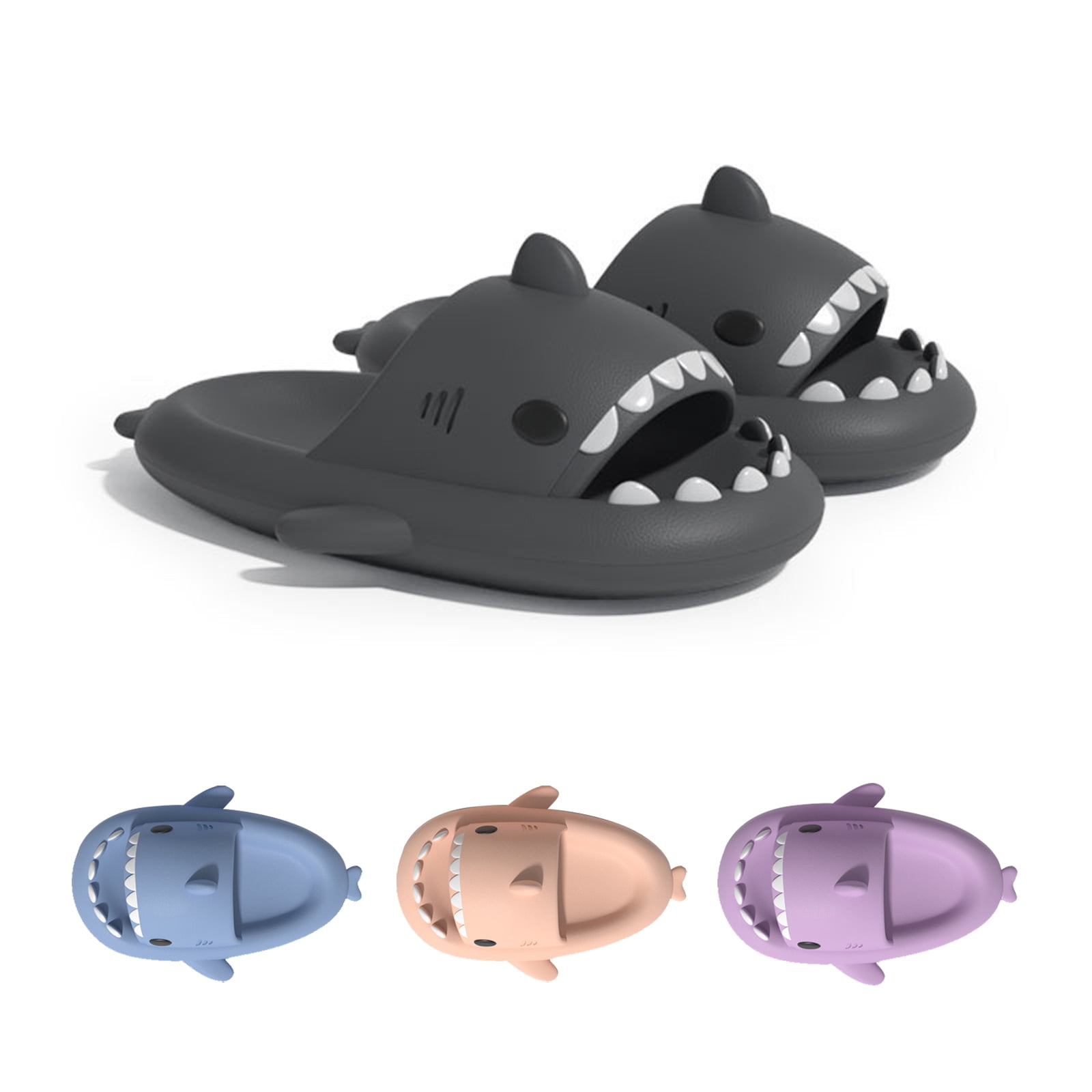 Shark Slides Cloud Slippers for Men and Women,Non-Slip Open Toe Slide ...