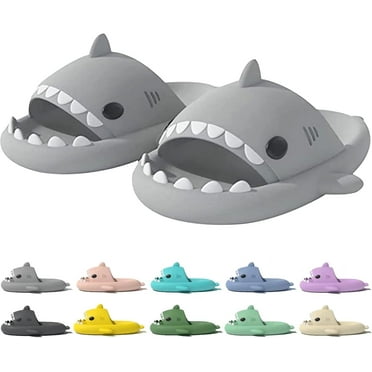 Shark Slides for Women and Men – Cute Cartoon Shark Slippers Cloud ...