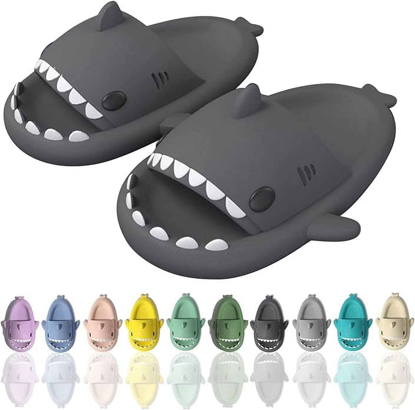 Shark Slides for Women and Men – Cute Cartoon Shark Slippers Cloud ...