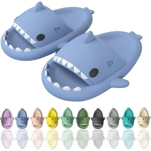 Shark Slides for Women and Men – Cute Cartoon Shark Slippers Cloud ...
