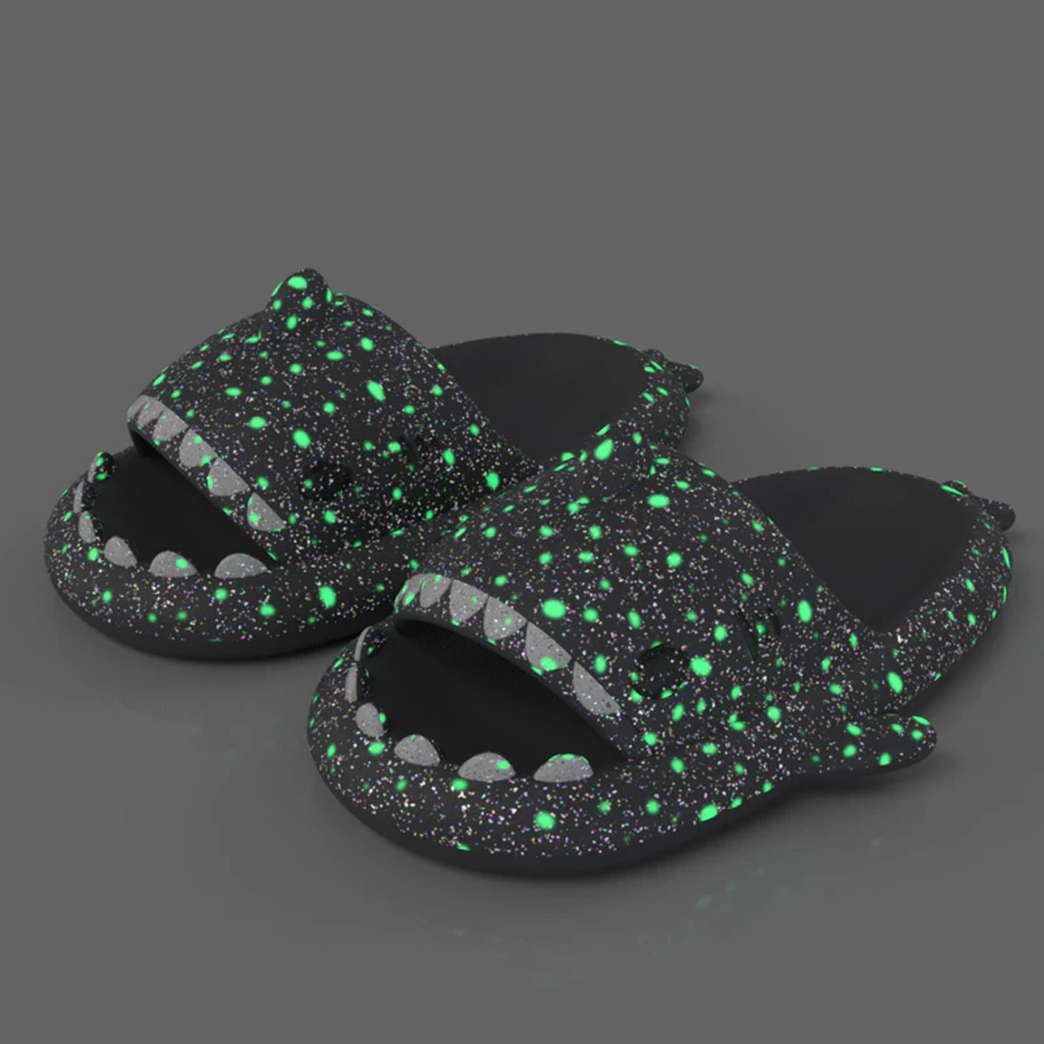 Shark Slippers With Starry Night Light Design Bathroom Slippers Couple ...