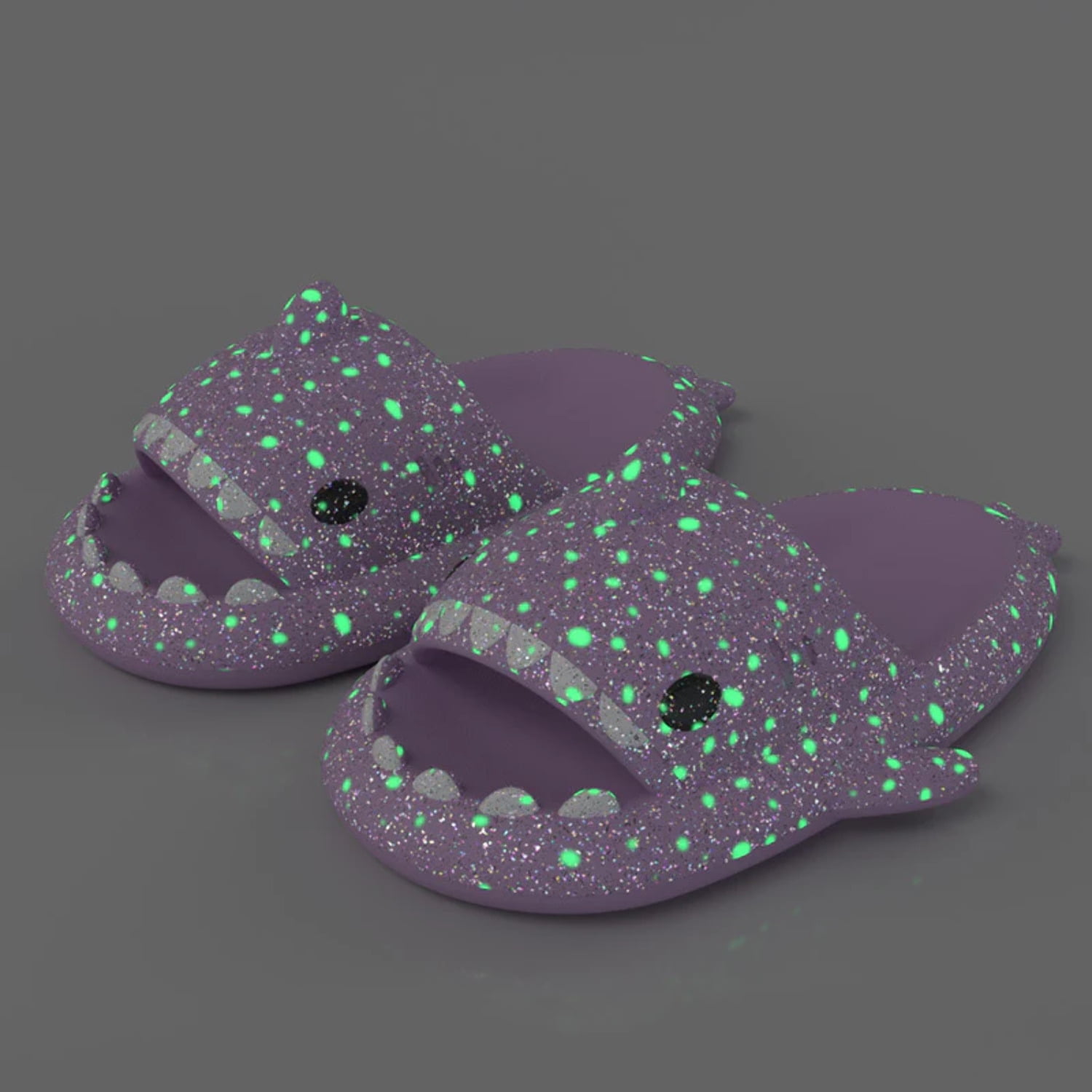 Shark Slippers With Starry Night Light Design Bathroom Slippers Couple ...