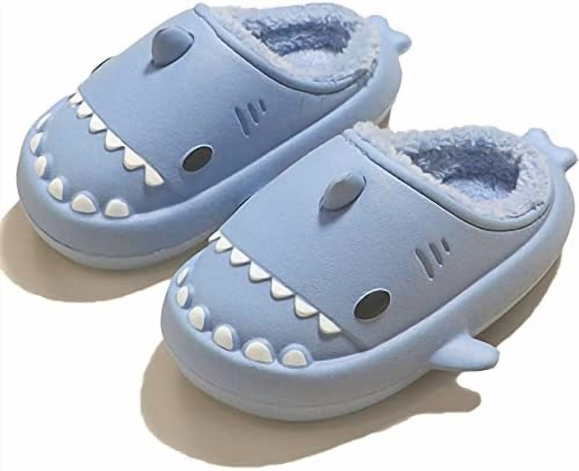 Shark Slippers For Women Men Cozy Funny Fuzzy Slippers For Women ...