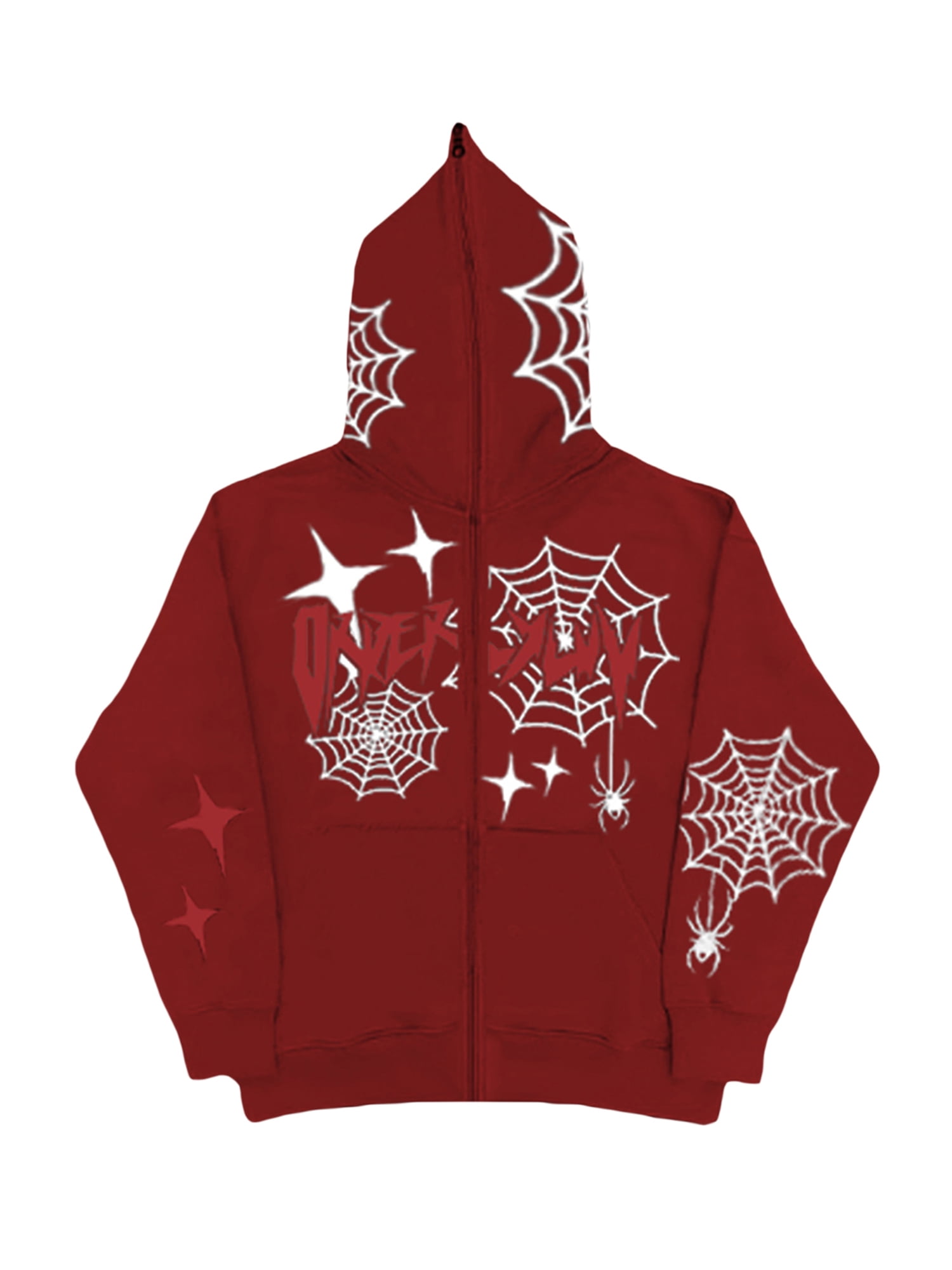 Shark Slippers Women's Full Zip Hoodies Long Sleeve Cobweb Letter Print ...