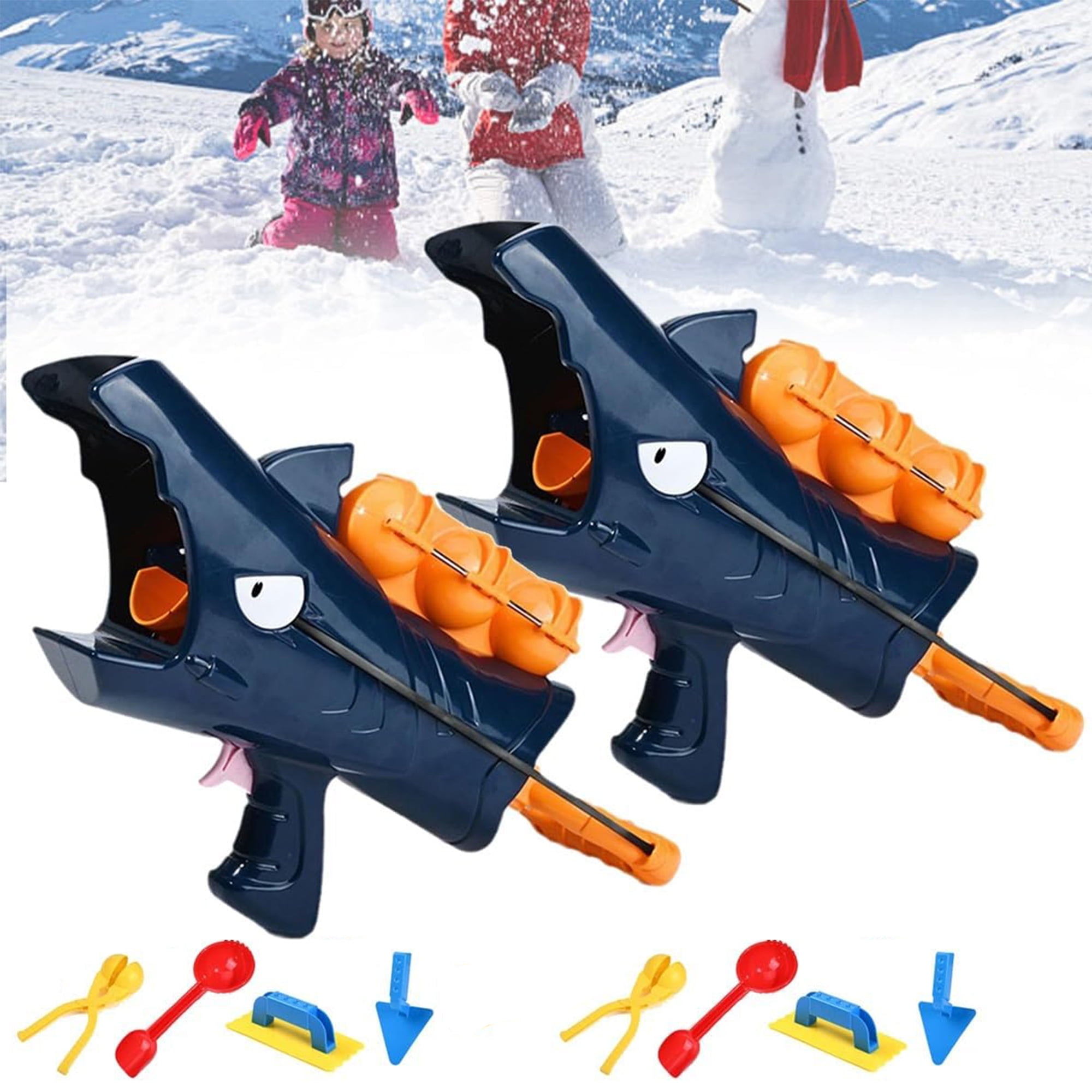 Shark Snowball Gun, Snowball Maker Toy, Snow Toys for Kids Ages 8-12 ...