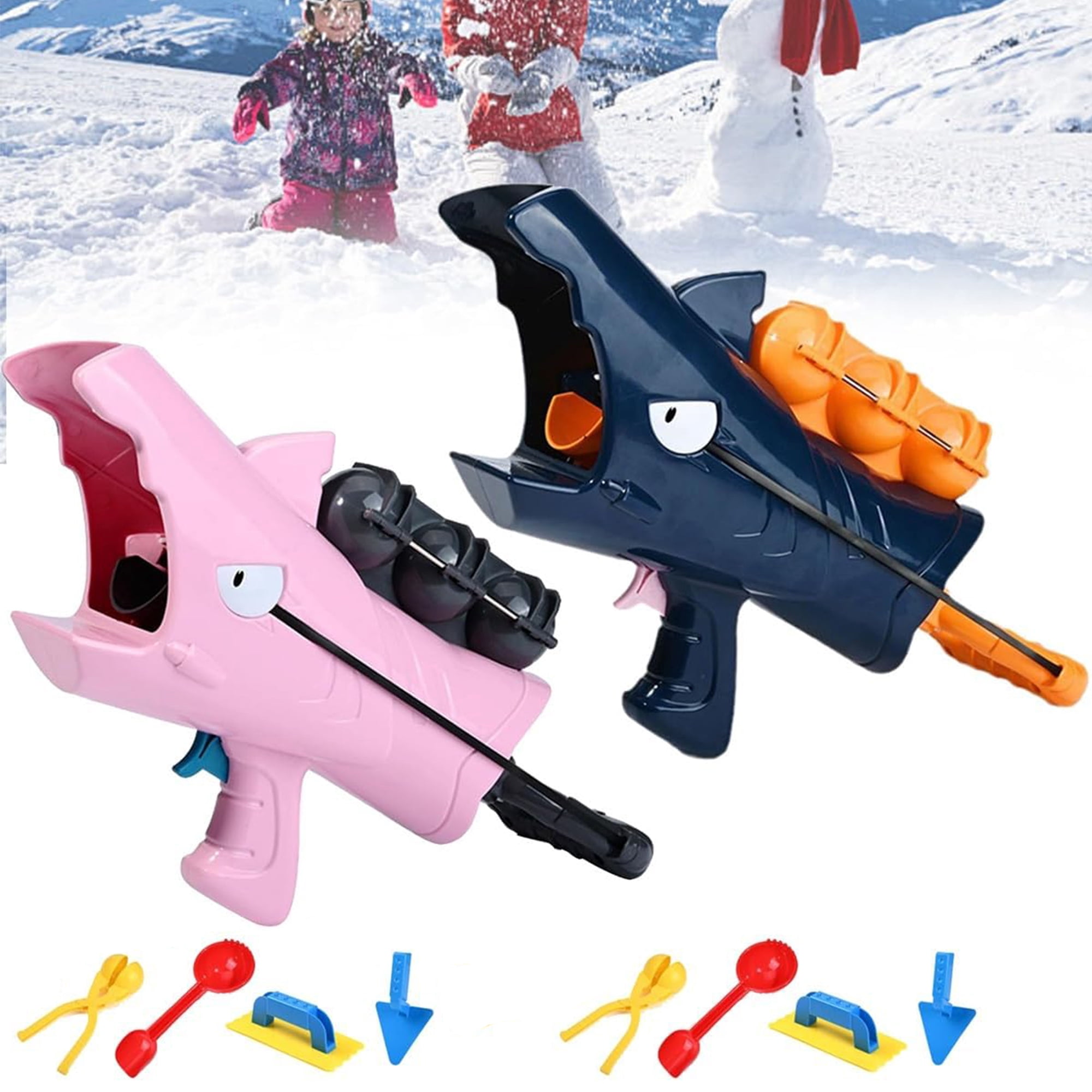Shark Snowball Gun, Snowball Maker Toy, Snow Toys for Kids Ages 8-12 ...
