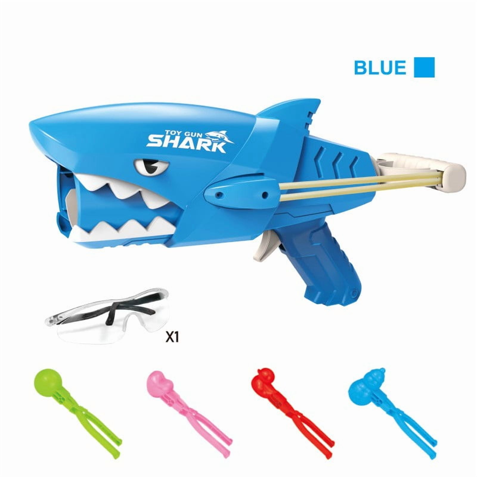 Shark Snowball Launcher, Funny Colorful Snowball Launcher with 4 ...