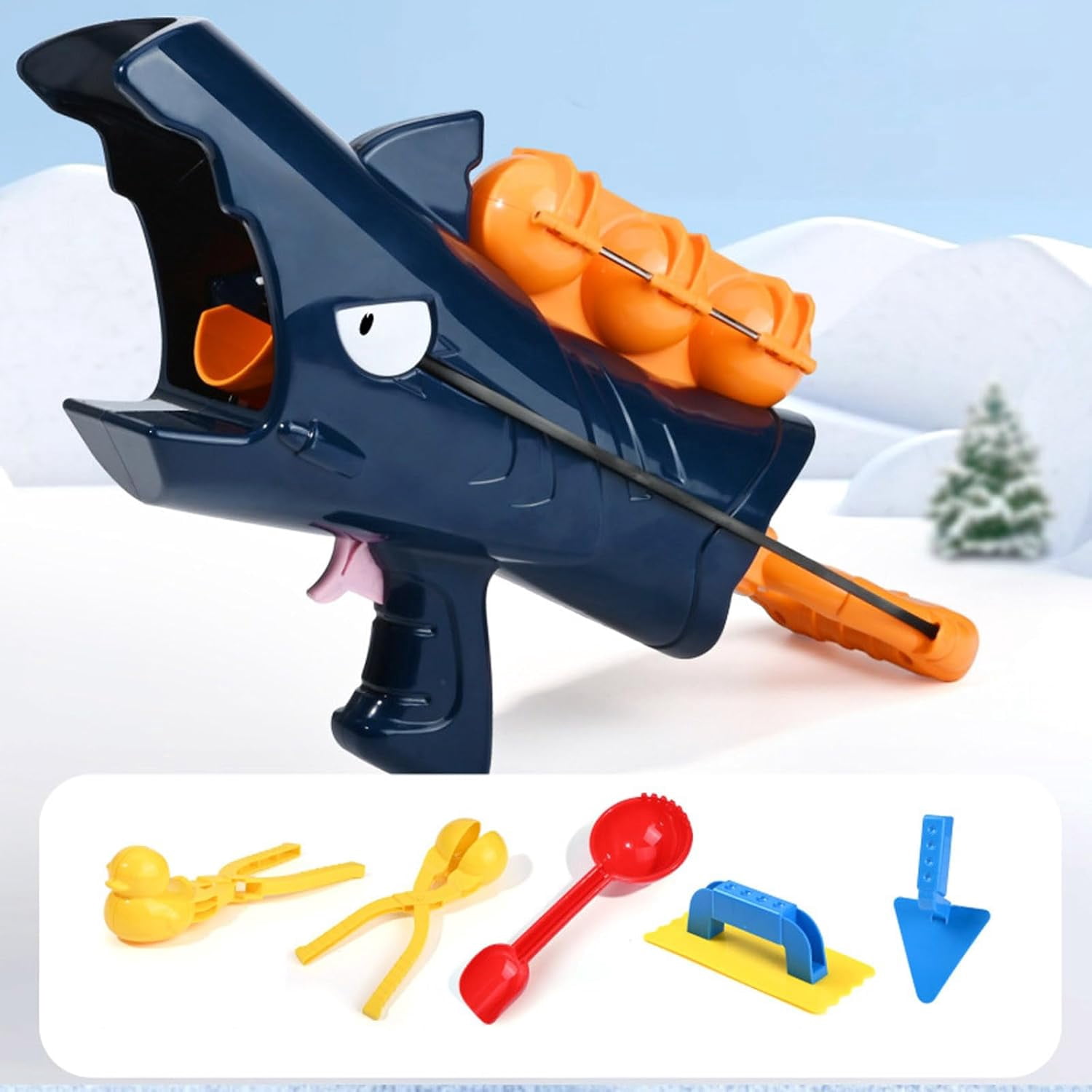 Shark Snowball Launcher, Snowball Maker Toy, Winter Outdoor Toys for ...