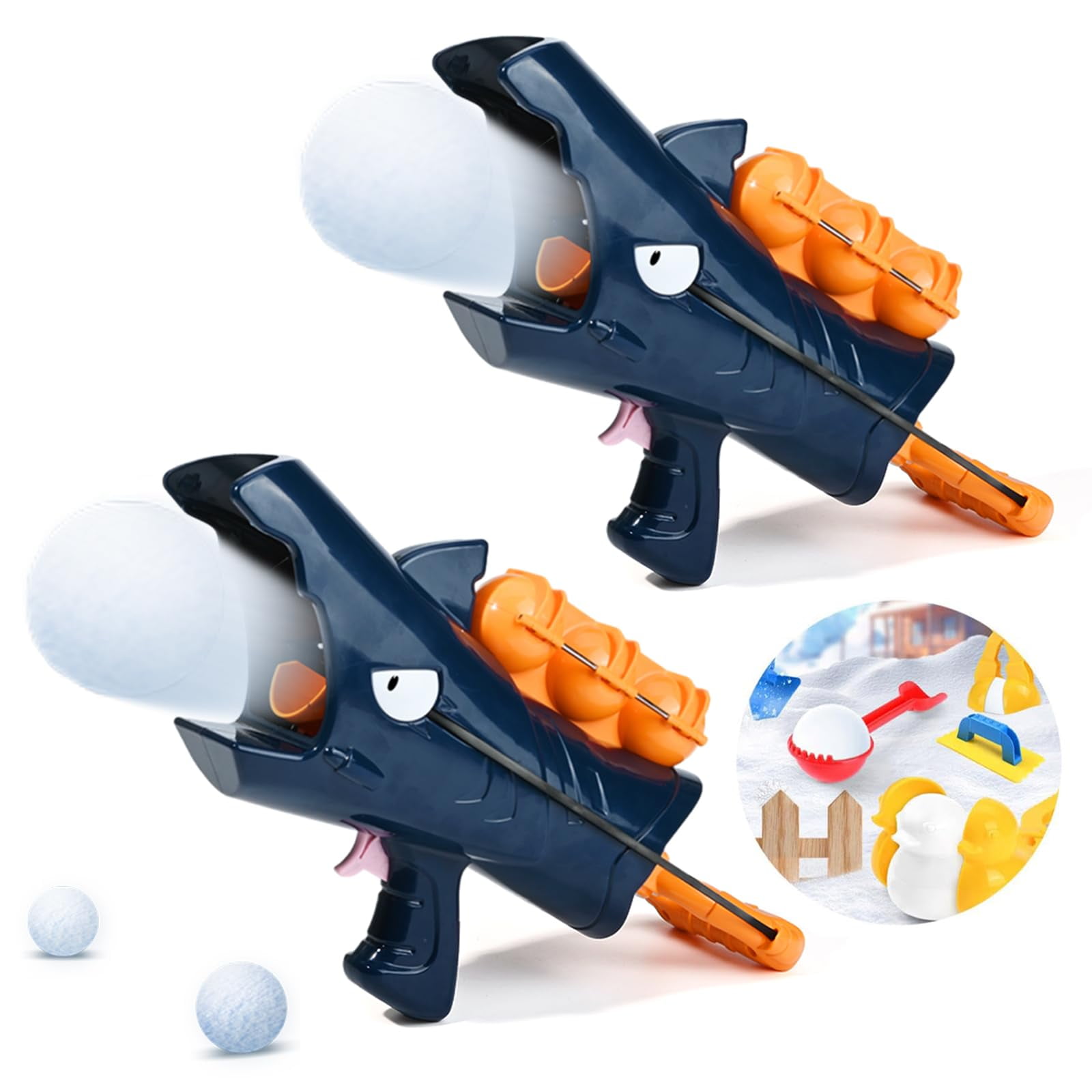 Shark Snowball Maker, Snow Toys for Kids, Winter Outdoor Toys Snow Ball ...