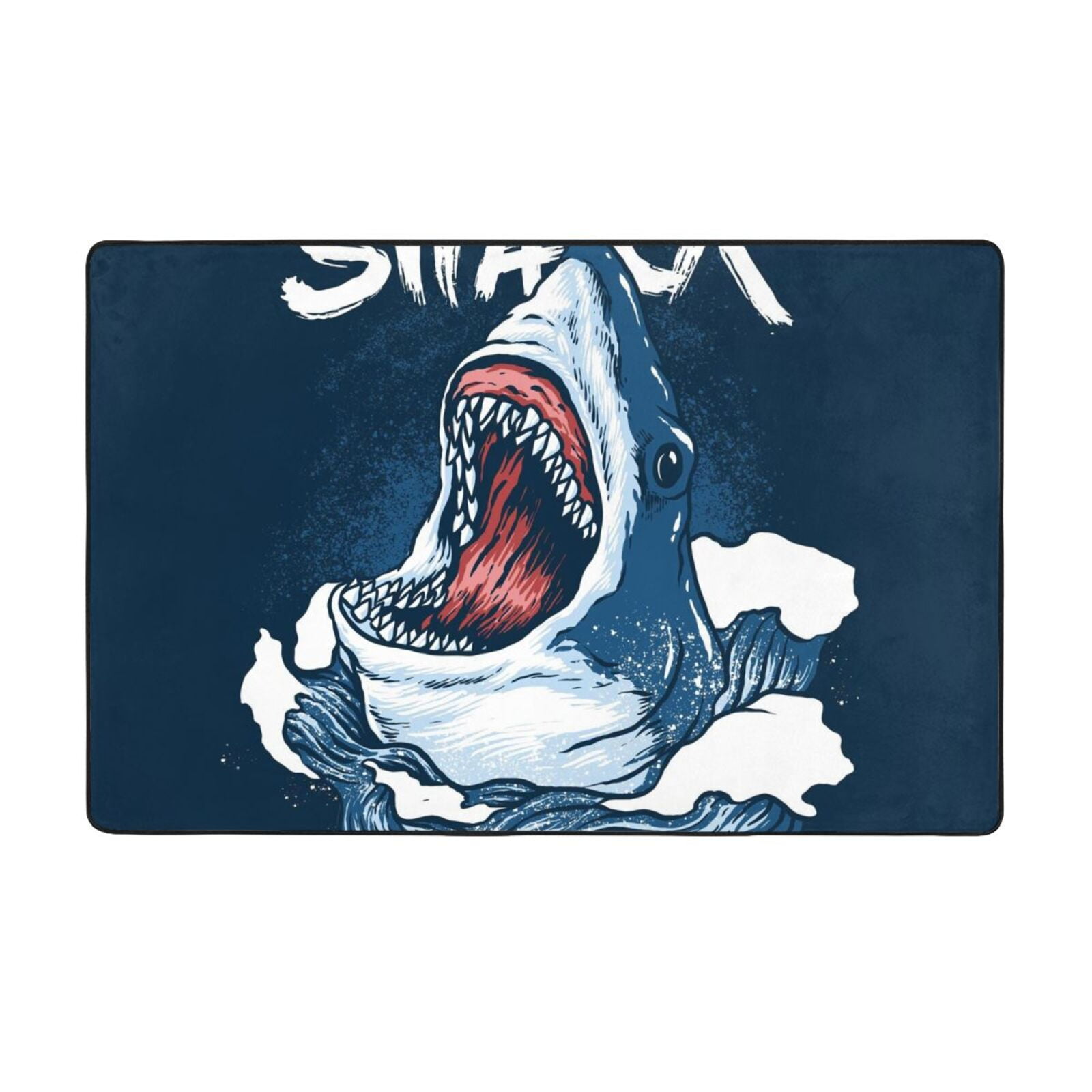 Shark Soft Indoor Outdoor Rug, Washable Rugs for Living Room, Non ...
