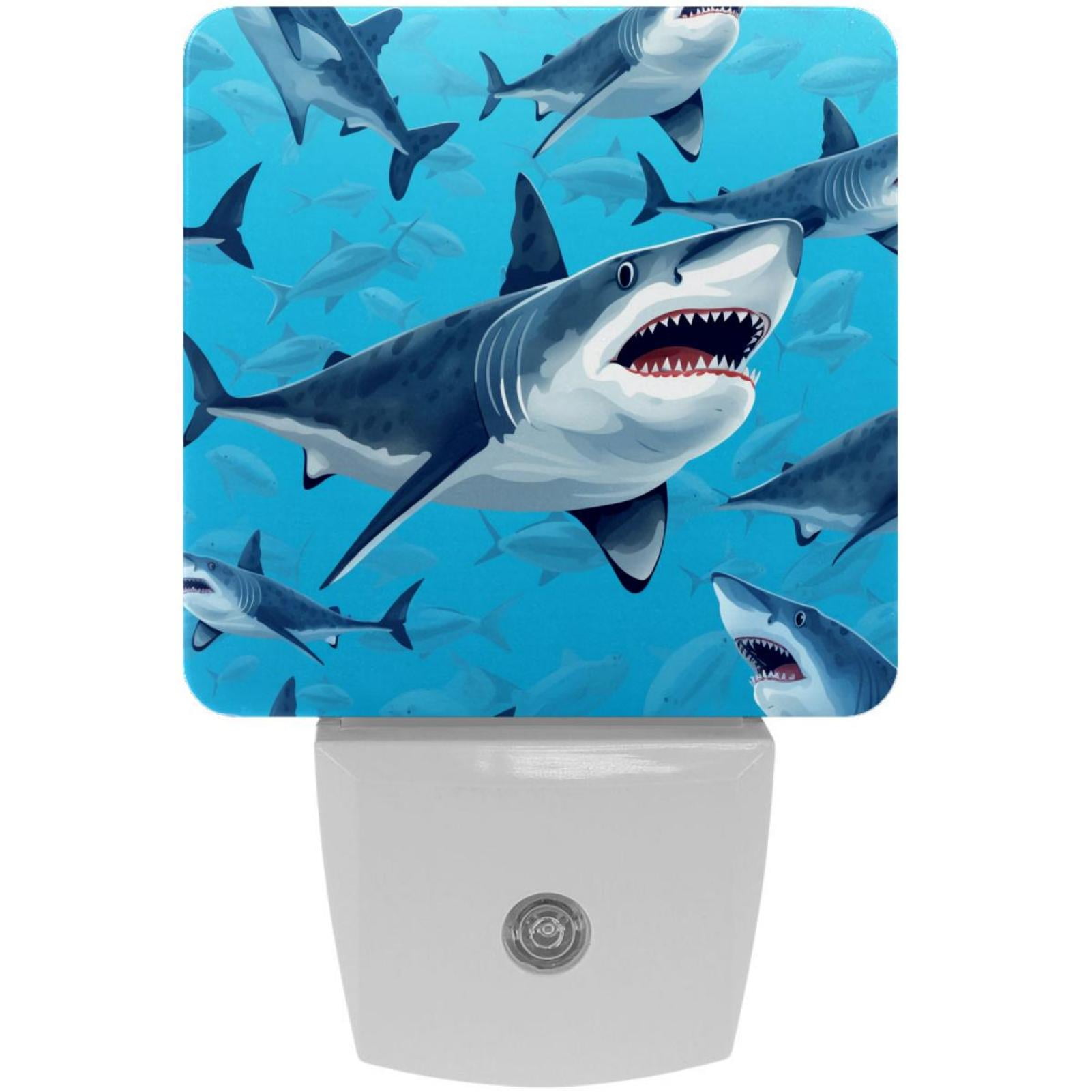 Shark Square LED Night Lights - Small, Portable, and Energy-Efficient ...