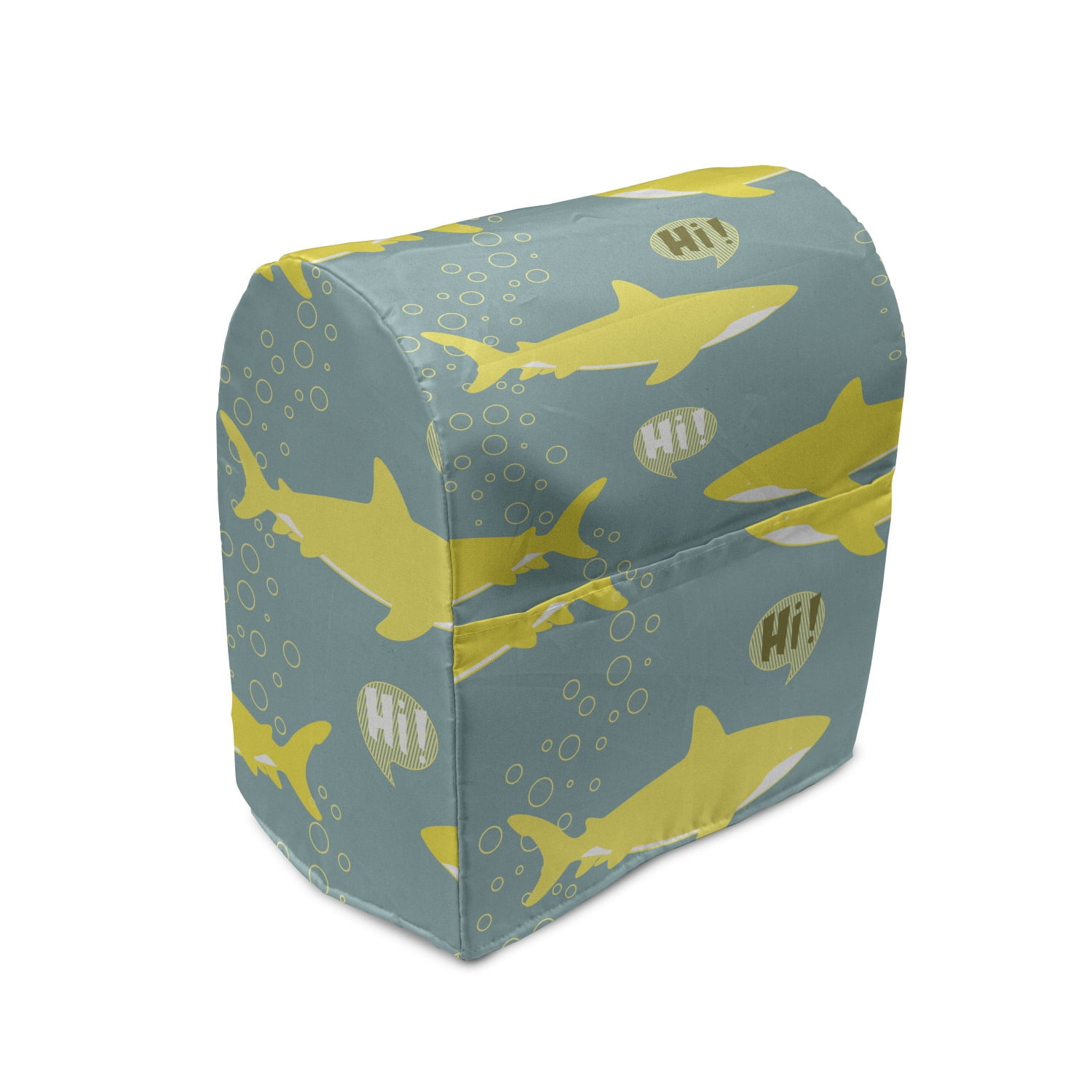 Shark Stand Mixer Cover, Silhouettes Saying Hi Fish Friendly ...