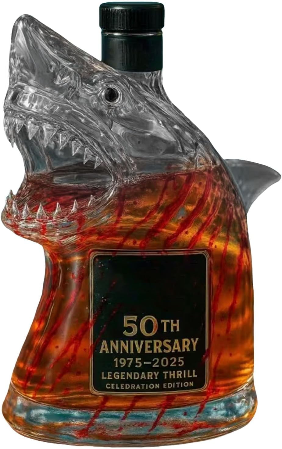 Shark Statue Wine Bottle,Prank Duck Decanter Decoration For Bar,Office,Home Whiskey Bottle 3D ...