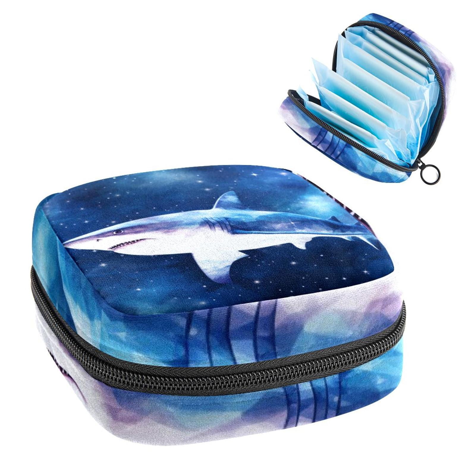 Shark Storage Bag for Sanitary Napkins - Velvet, Sponge, and Oxford ...