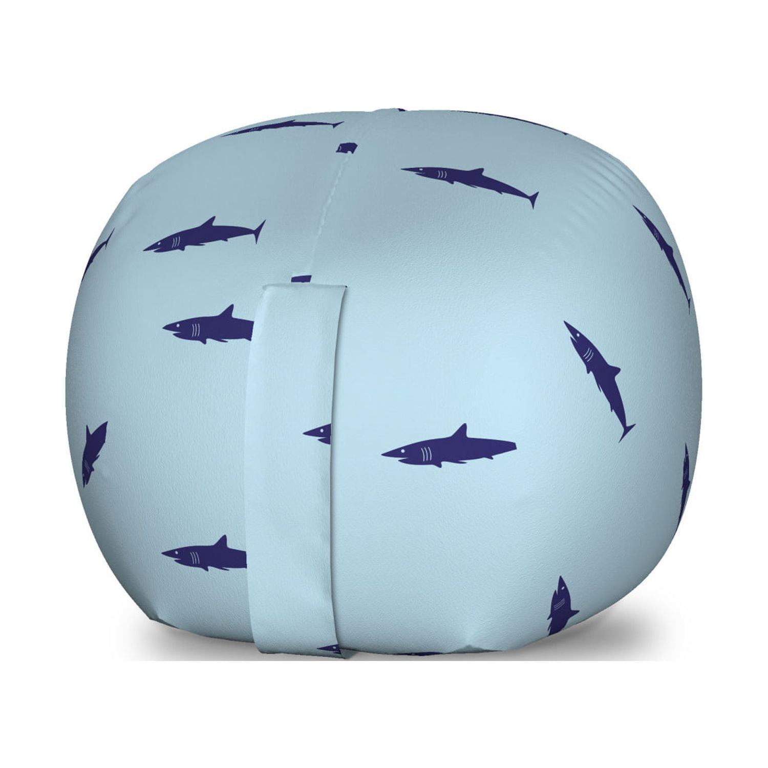 Shark Storage Toy Bag Chair, Ocean Life Pattern in Blue Shades Wildlife ...