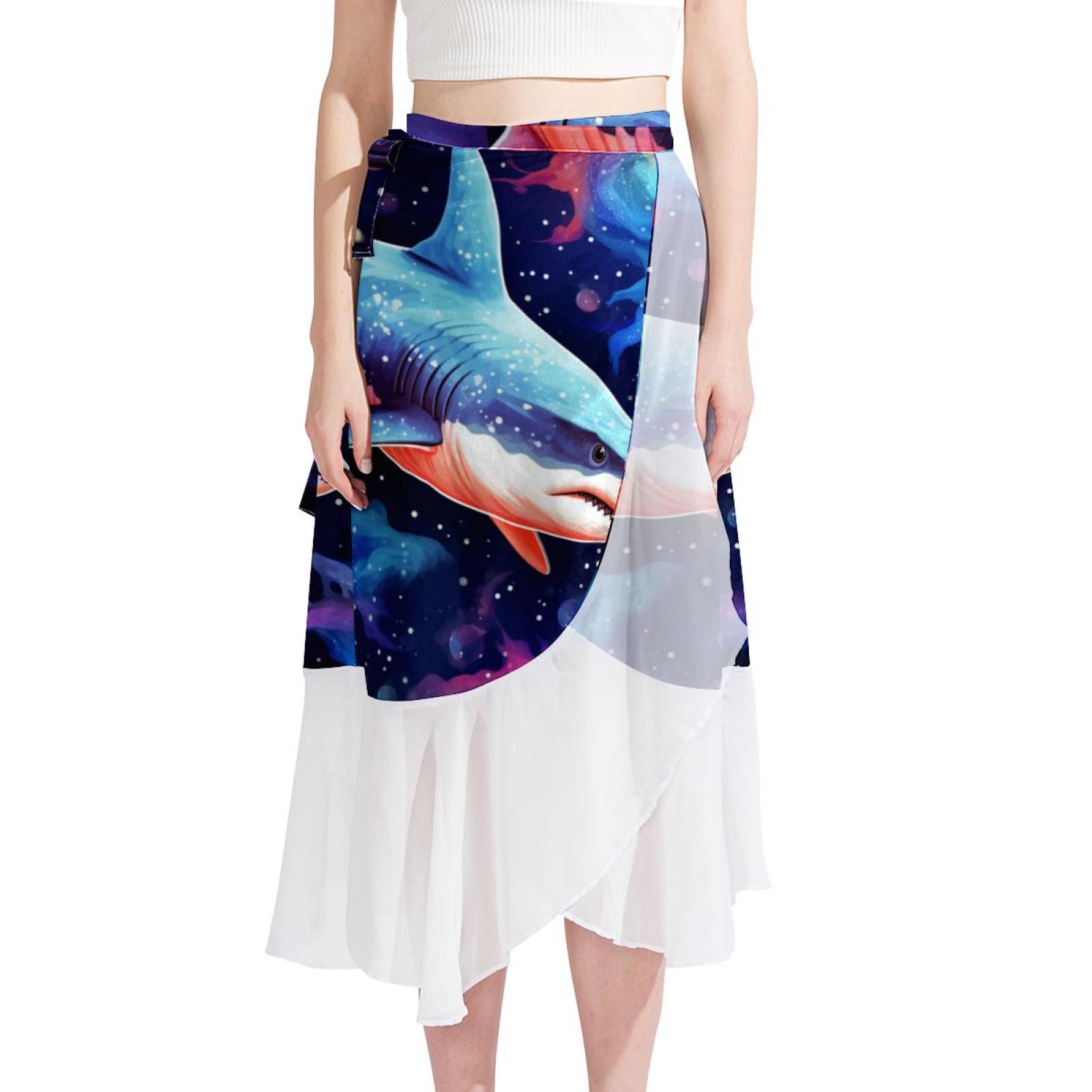 Shark Stunning Chiffon Beach Dresses with Polyester Straps for Women in ...